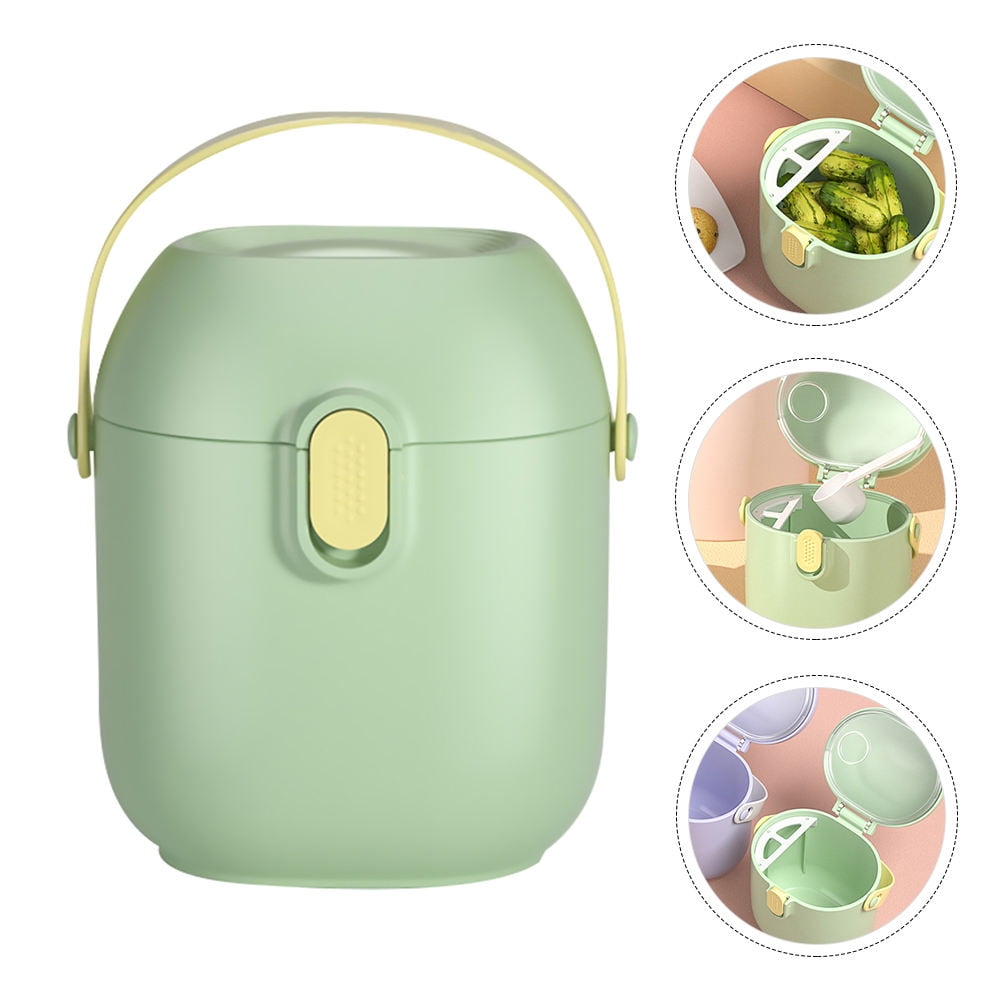 WORGEOUS Milk Powder Storage Tank Containers for Food Travel Green ...