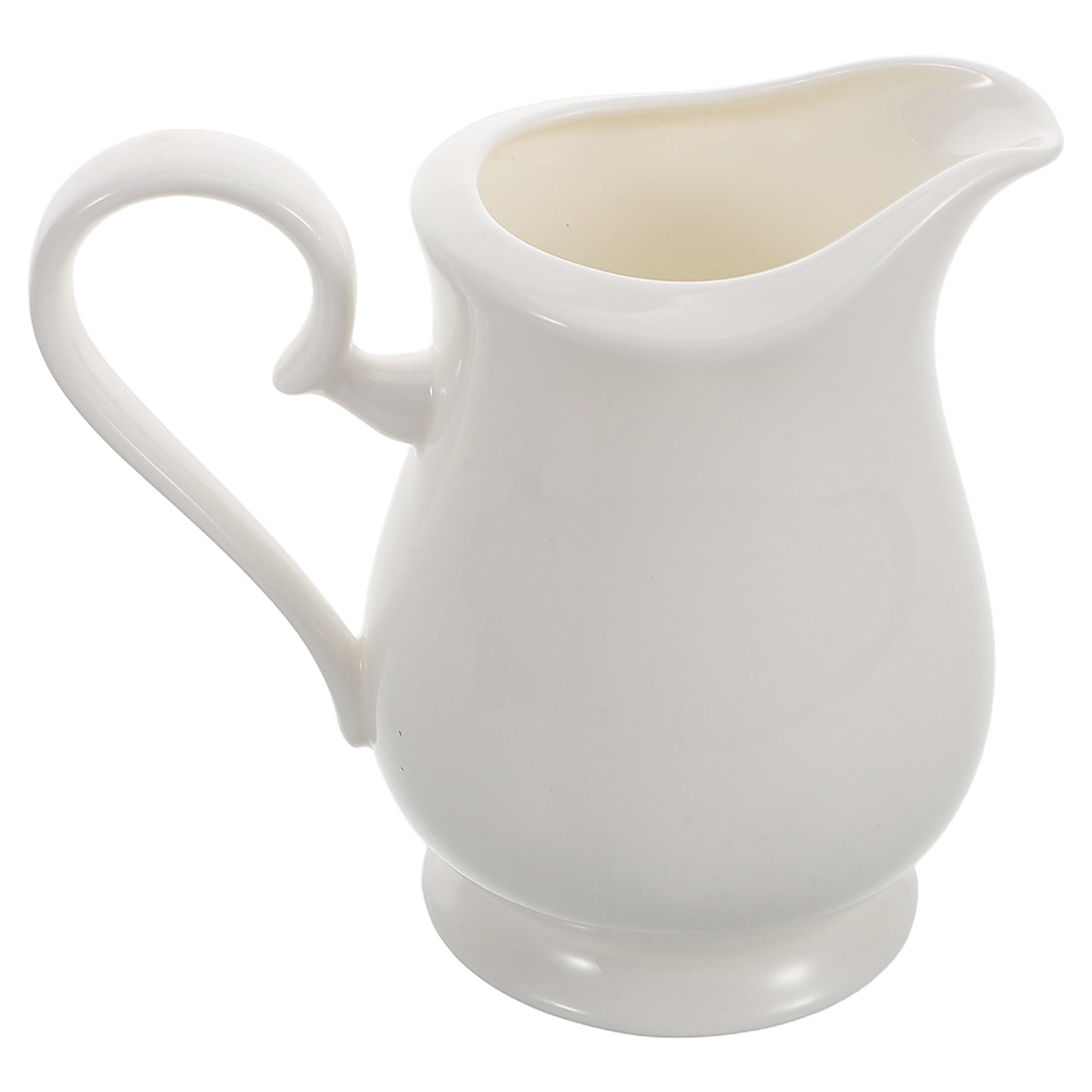 WORGEOUS Mini Ceramic Creamer With Handle Coffee Milk Creamer Pitcher ...