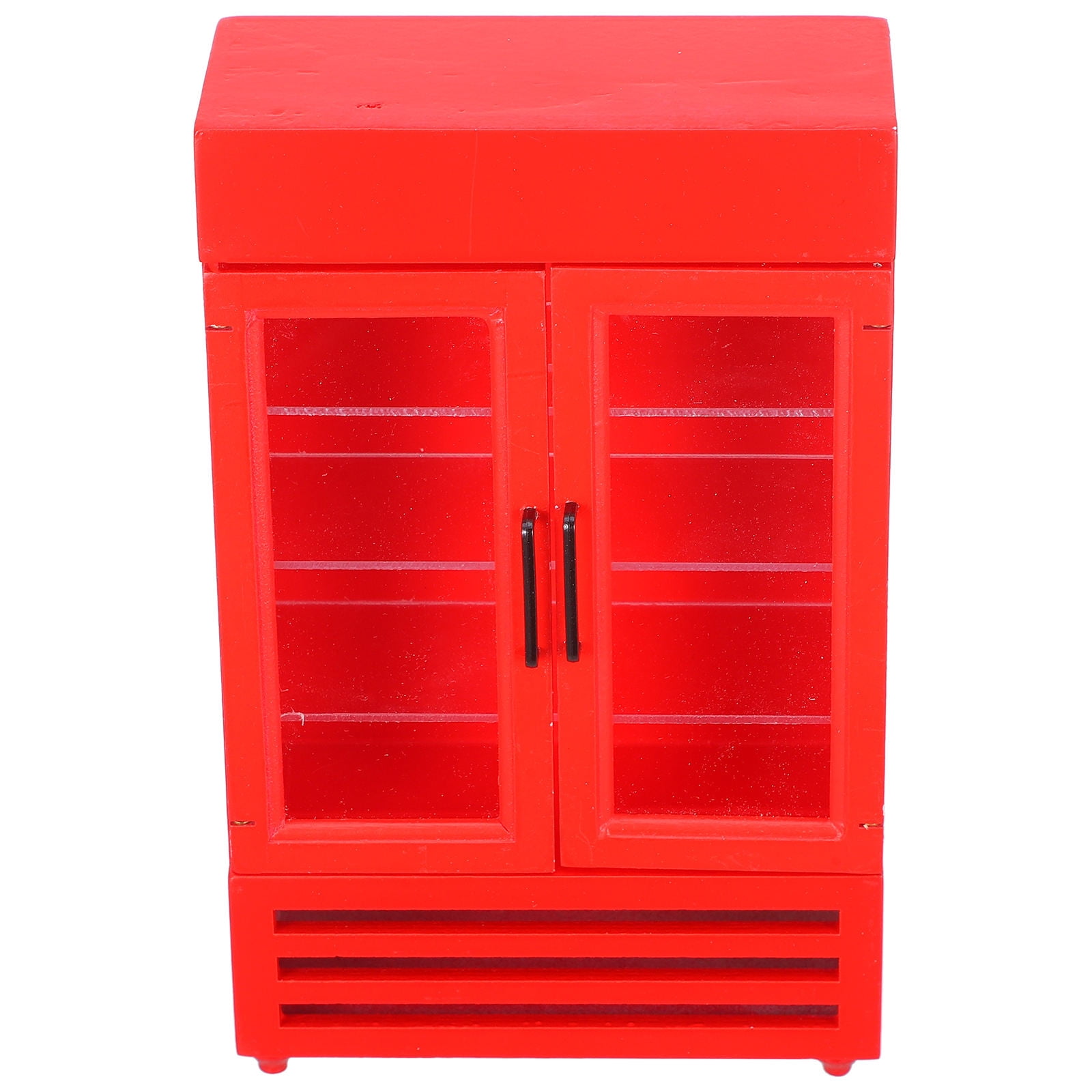 WORGEOUS Mini House Beverage Fridge Model Miniature Refrigerator Doll ...