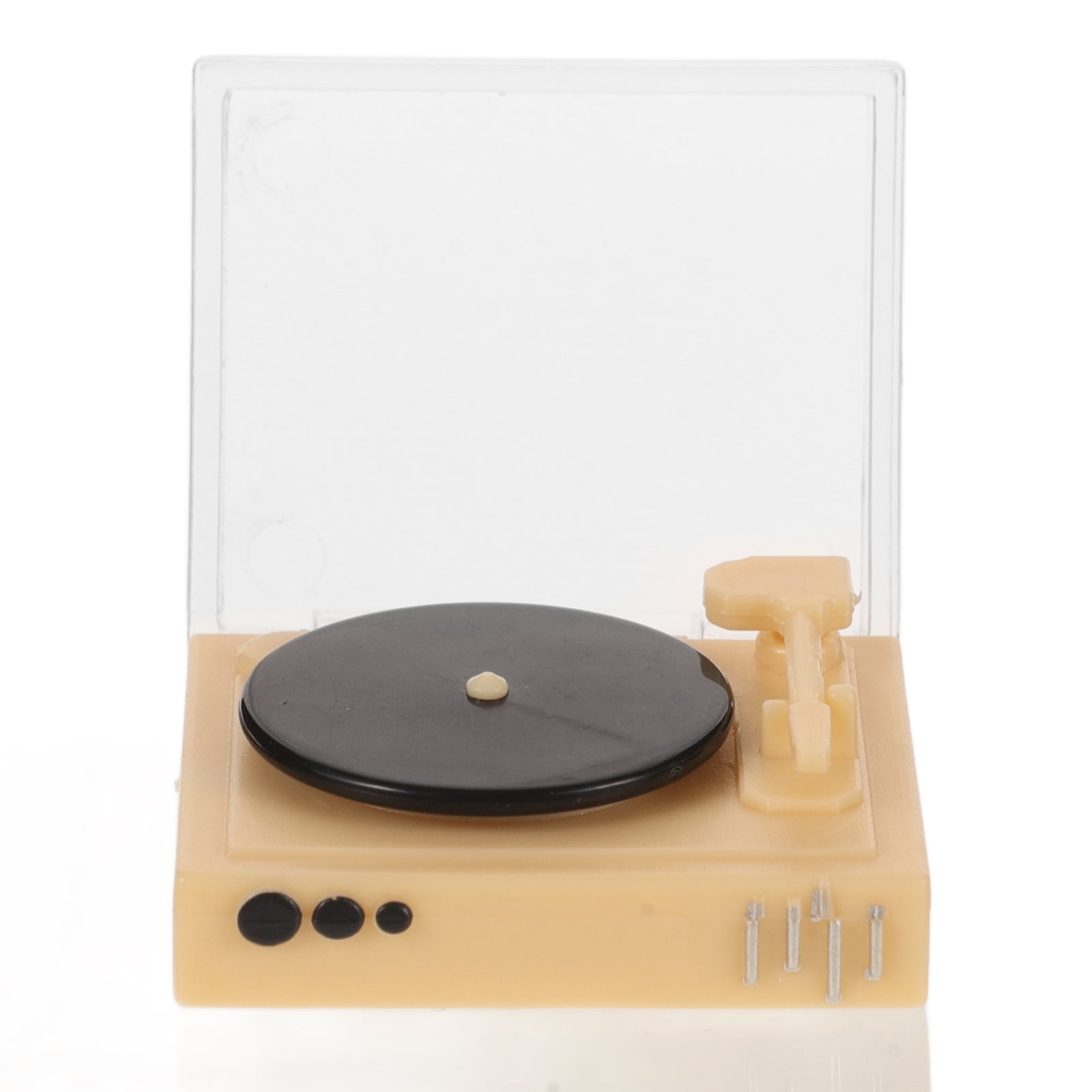 WORGEOUS Mini House Record Player Simulation CD Player Model Retro Mini ...