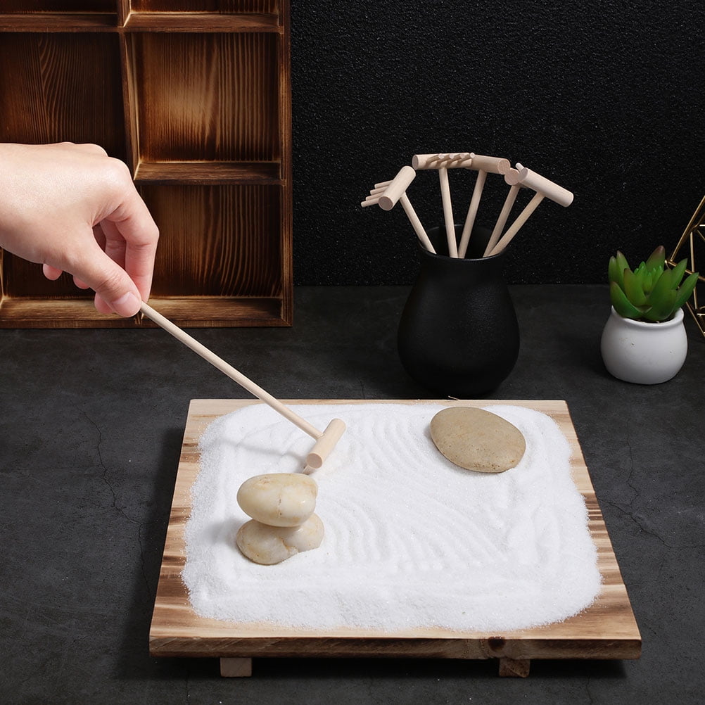 WORGEOUS Zen Garden Set Beige Plastic 20Pack Mini Zen Garden Rake Tools ...
