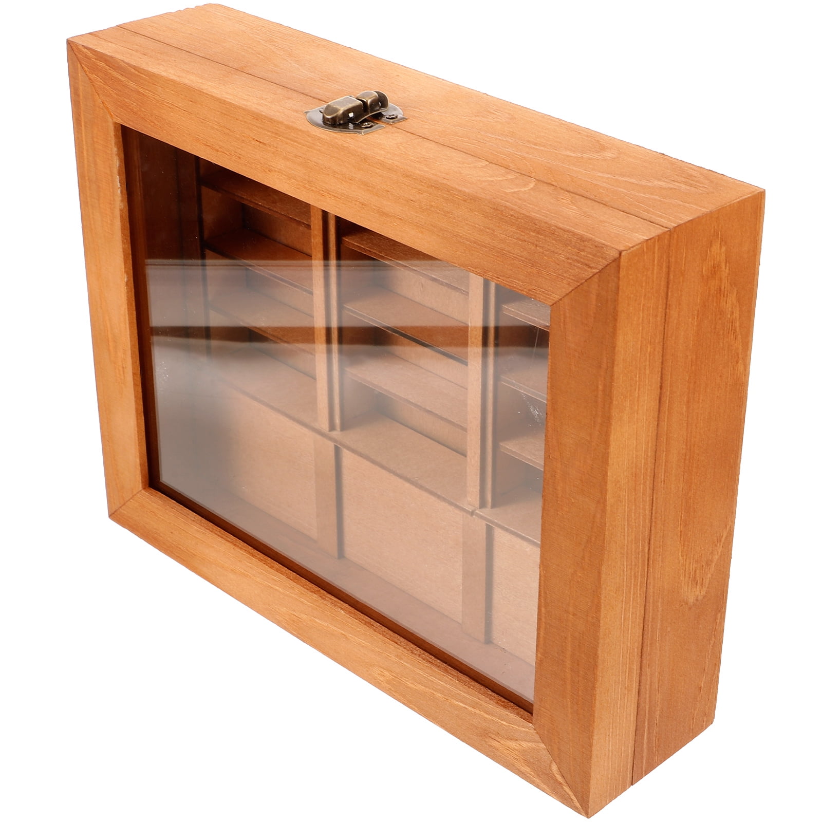 WORGEOUS Miniature Bookshelf Decor Anxiety Bookshelf Wooden Display ...