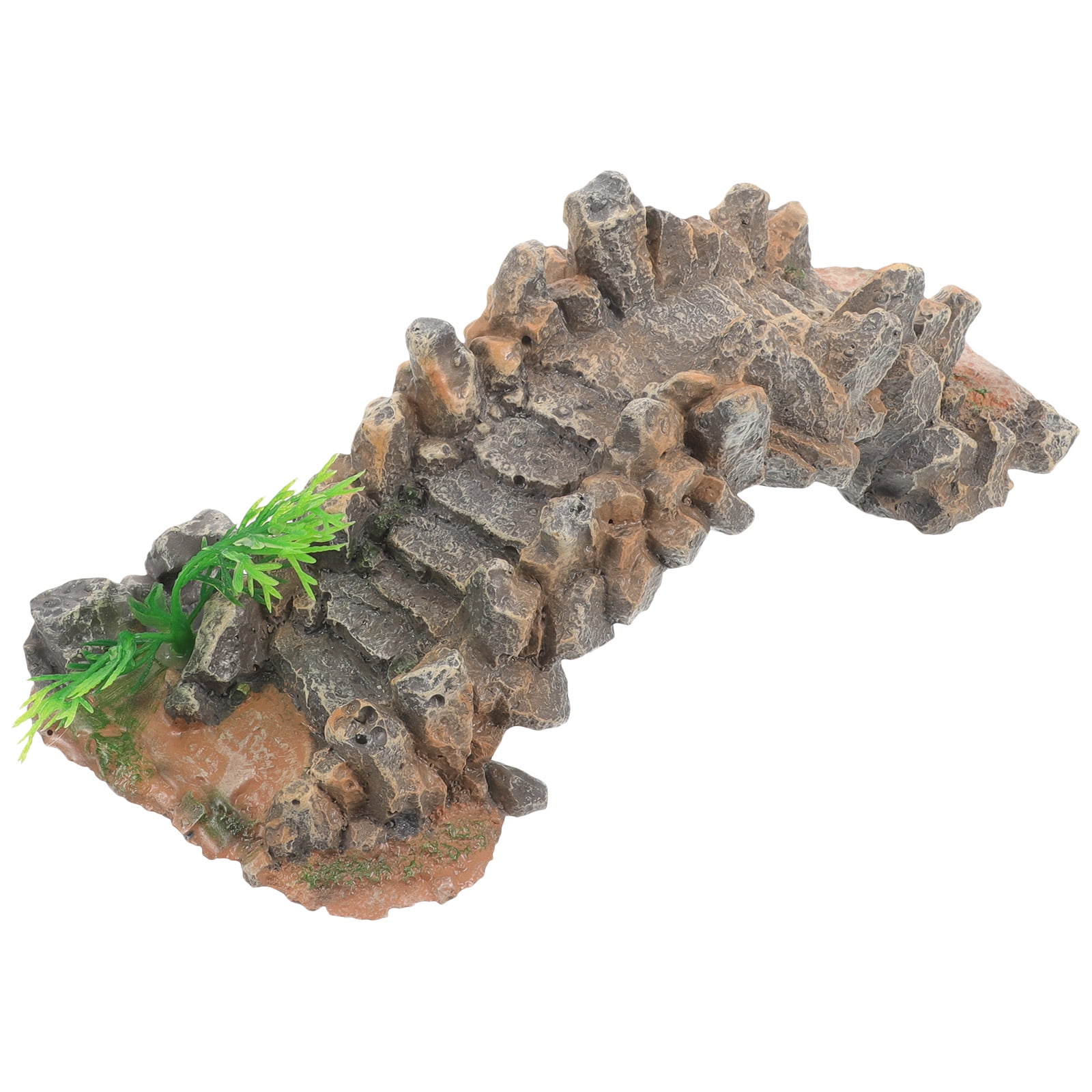 WORGEOUS Miniature Bridge Figurine Bonsai Landscape Bridge Adornment ...