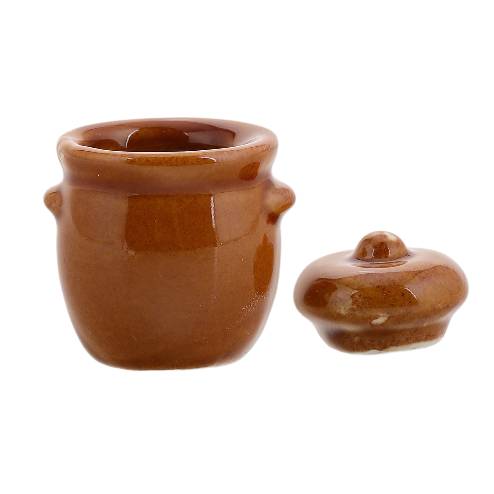 WORGEOUS Miniature Ceramic Kimchi Jar Model for Dollhouse Kitchen Decor ...