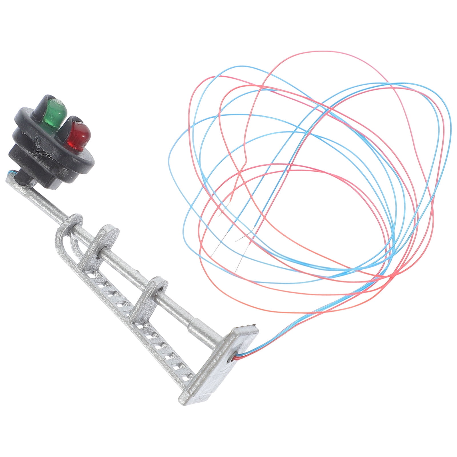 WORGEOUS Miniature Street Light Models Railroad Signal Light Plastic ...
