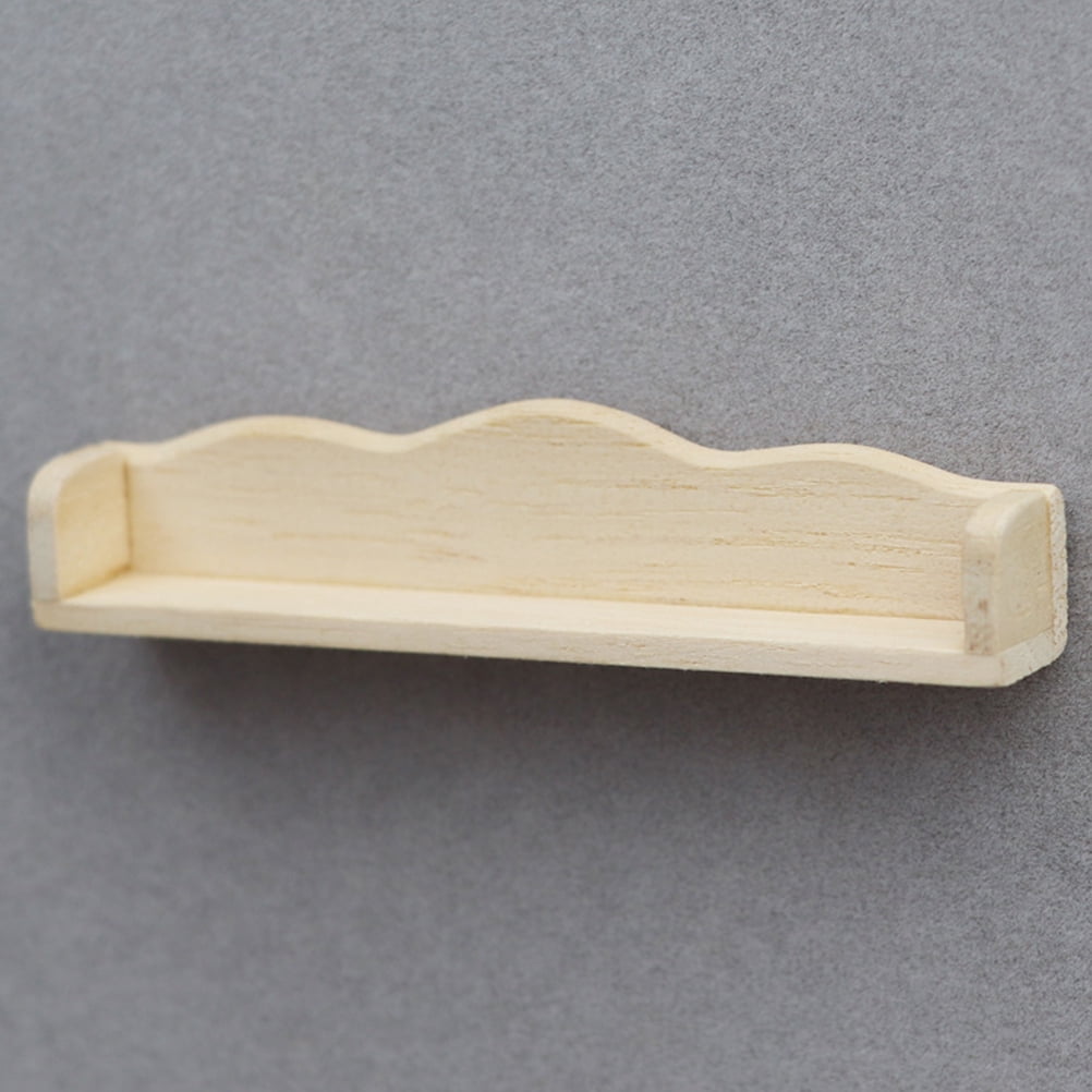 WORGEOUS Miniature Wood Storage Rack Mini House Tiny Furniture Mini ...