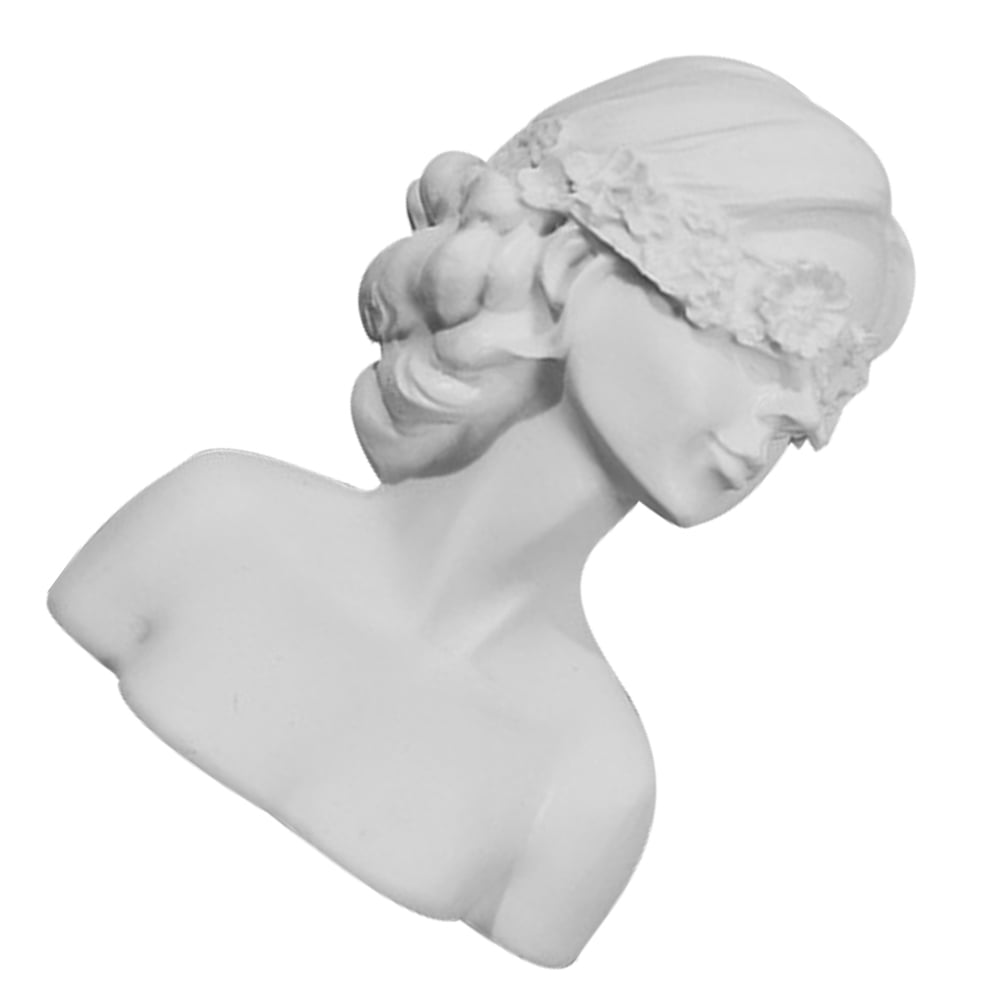 WORGEOUS Modern Resin Girl Bust Figurine Artistic Adorable Girl ...