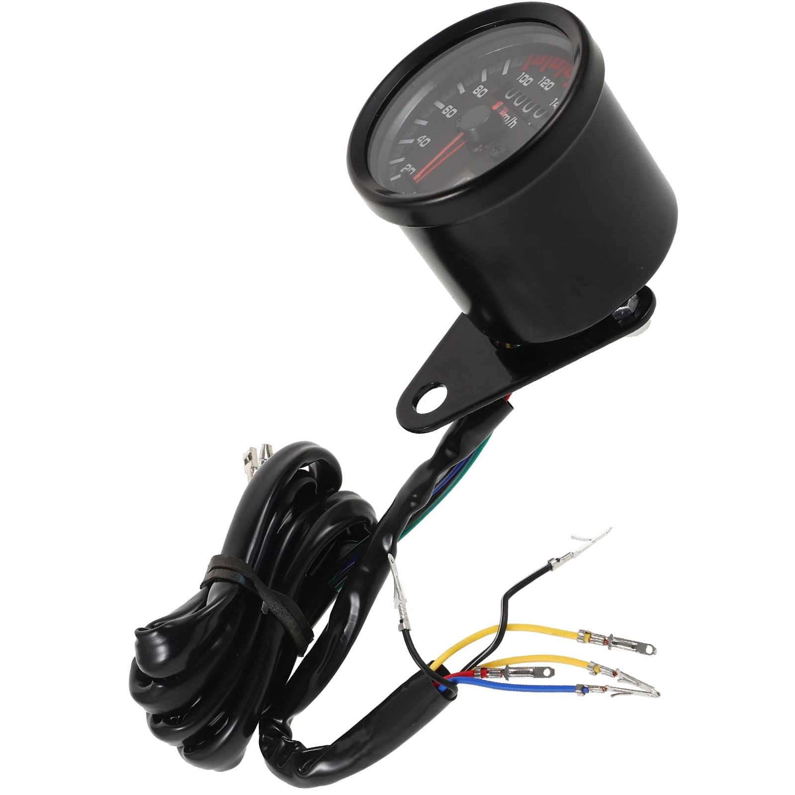 GETAJGHSD Motorcycle LCD Speedometer LED Aluminum Black 1 Set - Walmart.com