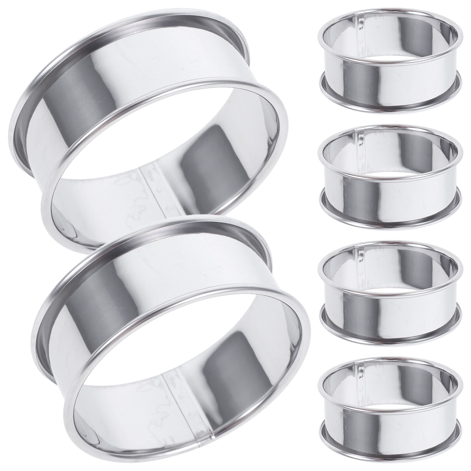 WORGEOUS Muffin Rings Mold Tart Ring Stainless Steel Muffin Tart Rings ...