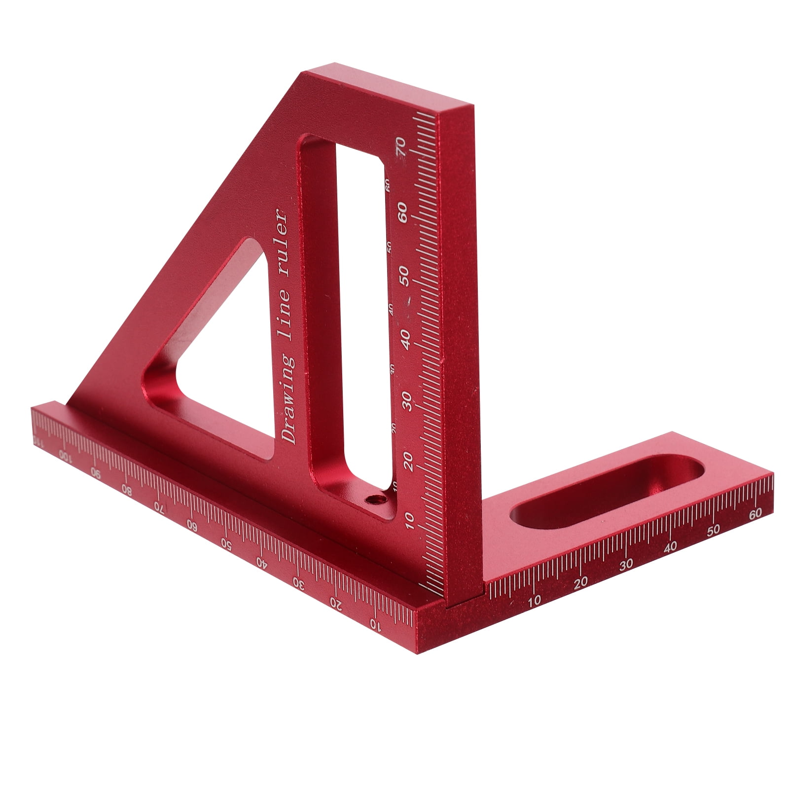 WORGEOUS Multi Angle Ruler Triangle Scriber Square Carpenter Ruler 45/ ...