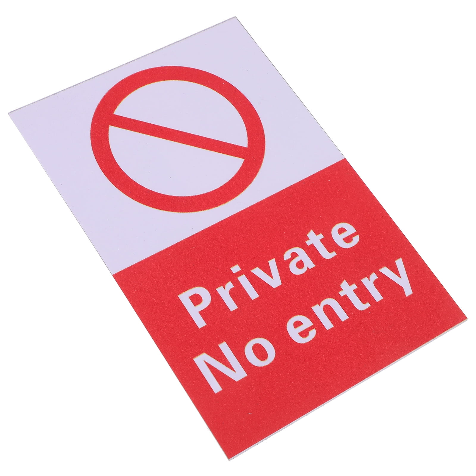 Worgeous No Entrance Warning Sign Adhesive Warning Sign No Entrance ...