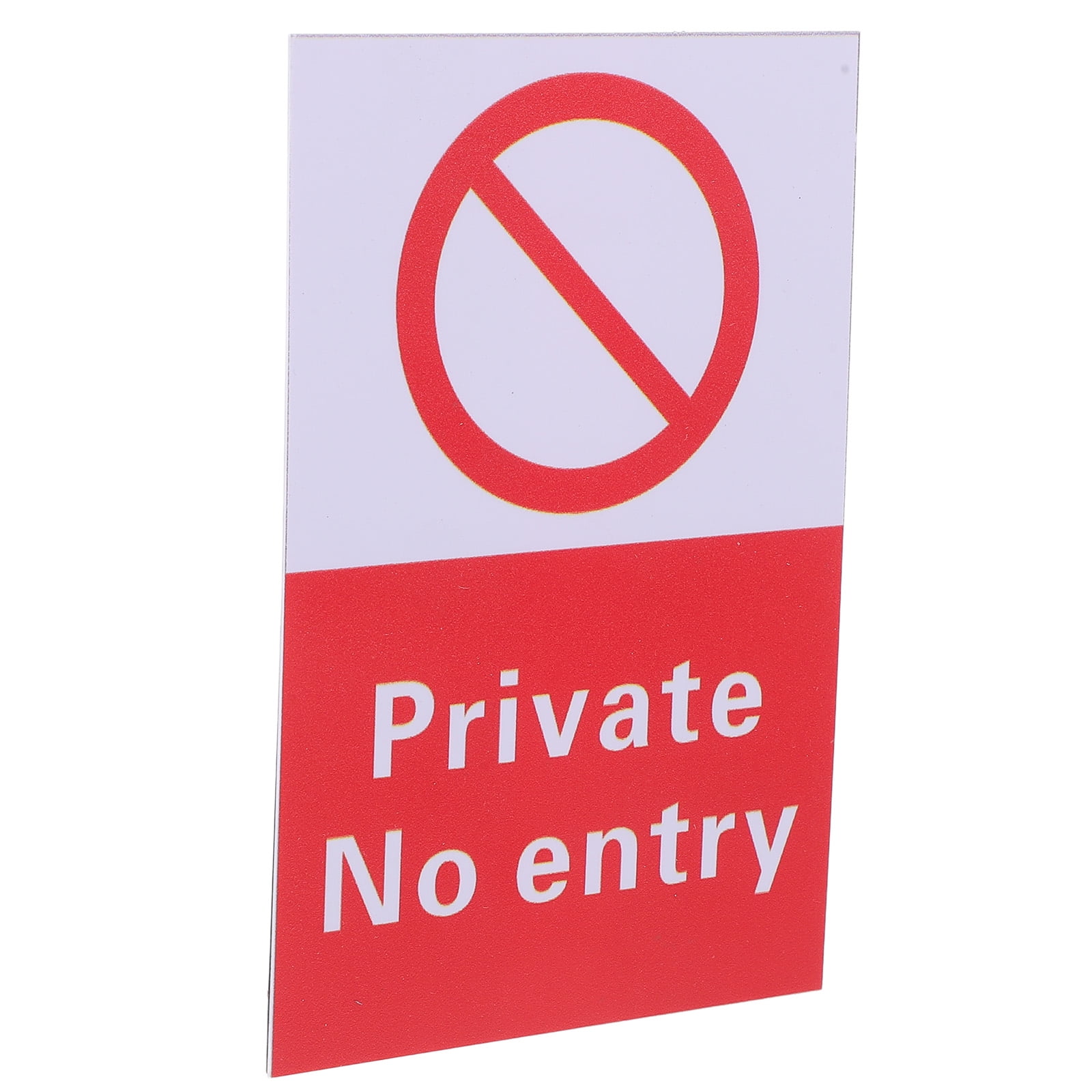 WORGEOUS No Entrance Warning Sign Adhesive Warning Sign No Entrance ...