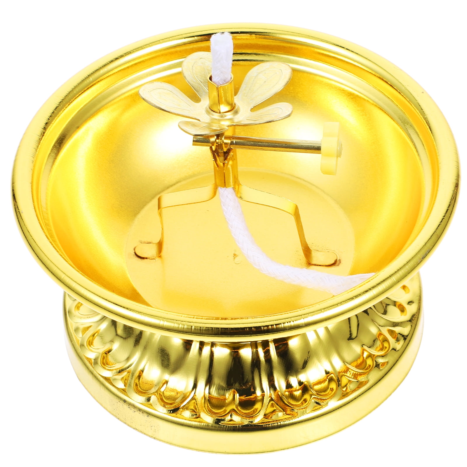 WORGEOUS Oil Lamp Buddhist Supply Vintage Oil Lamp Exquisite Buddhist ...