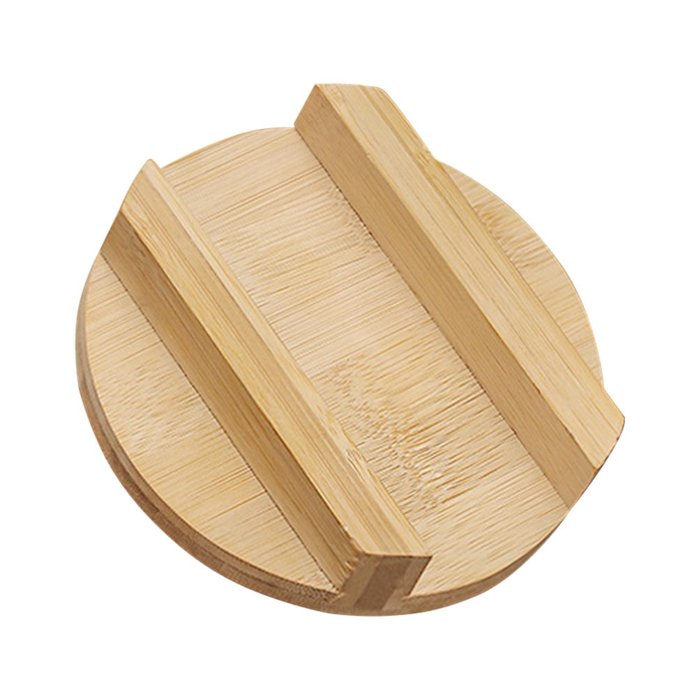 WORGEOUS Outdoor Bamboo Pot Cover Camping Cooking Frying Pan Lid ...