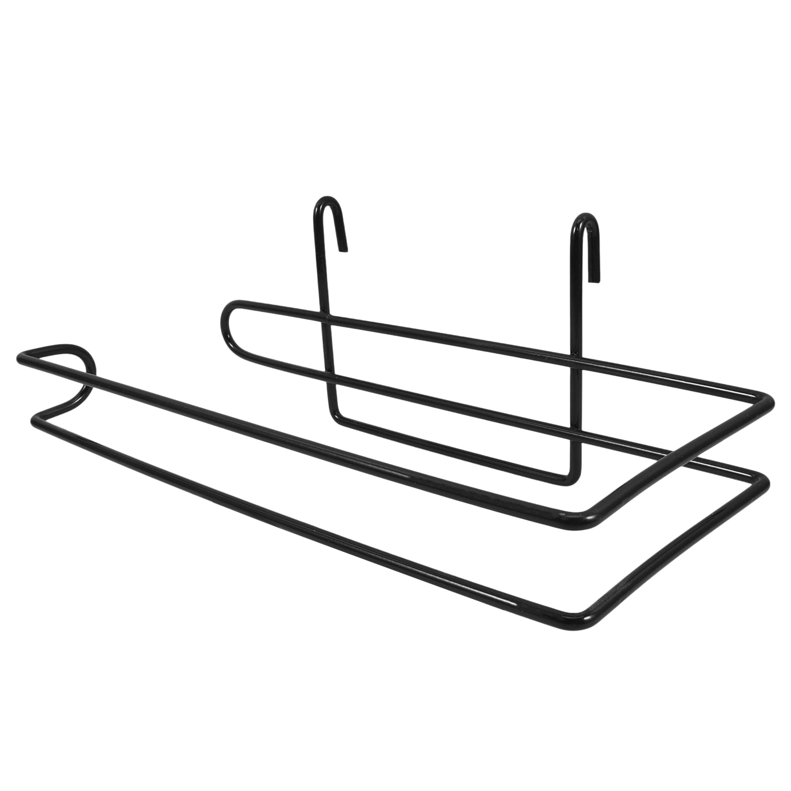 WORGEOUS Paper Towel Holder For Wire Shelving Black Hanging Paper Towel ...