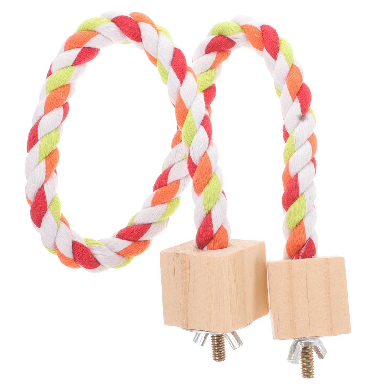 WORGEOUS Parrot Standing Cotton Rope Birds Climbing Rope Accessories ...