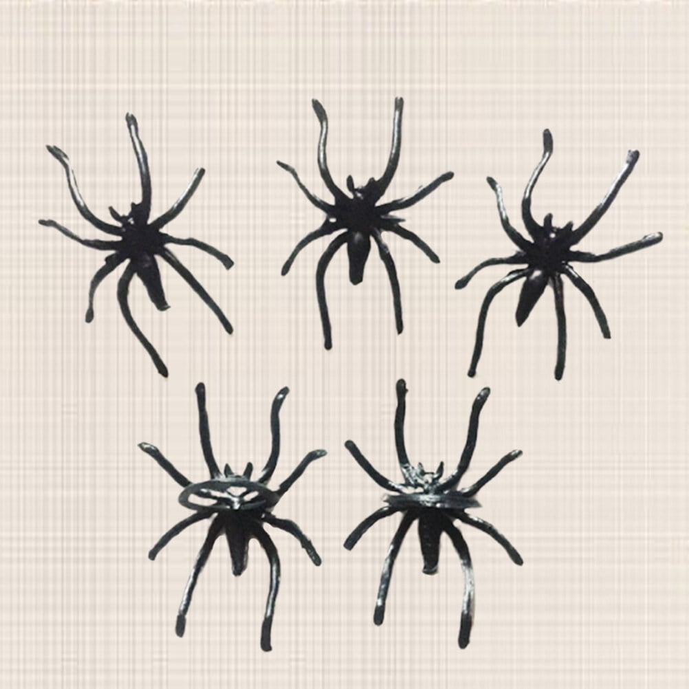 WORGEOUS Spider Rings Plastic Spider Ring Black 144Pcs 2In - Walmart.com