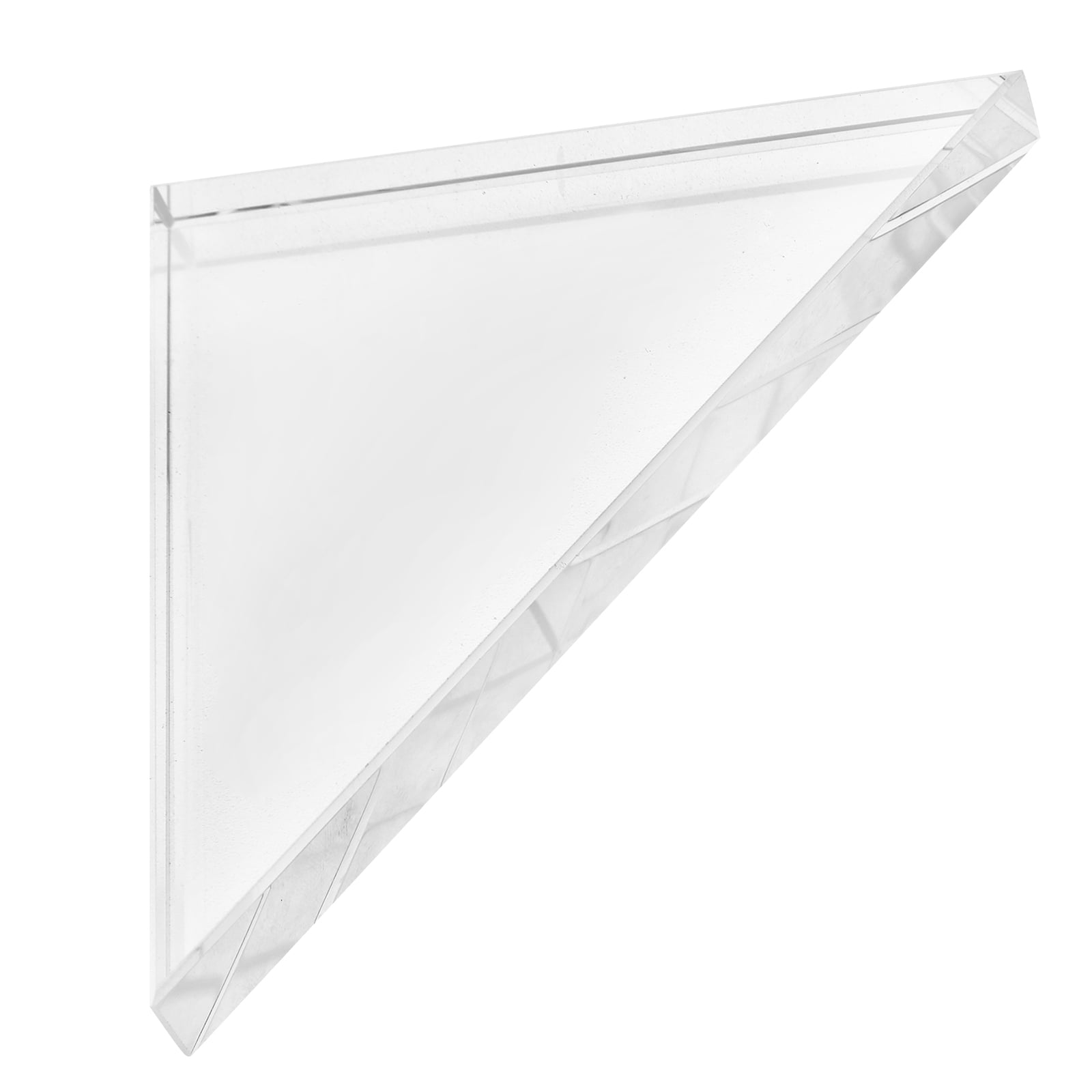 WORGEOUS Physics Teaching Prism for School Optical Glass Triangular ...