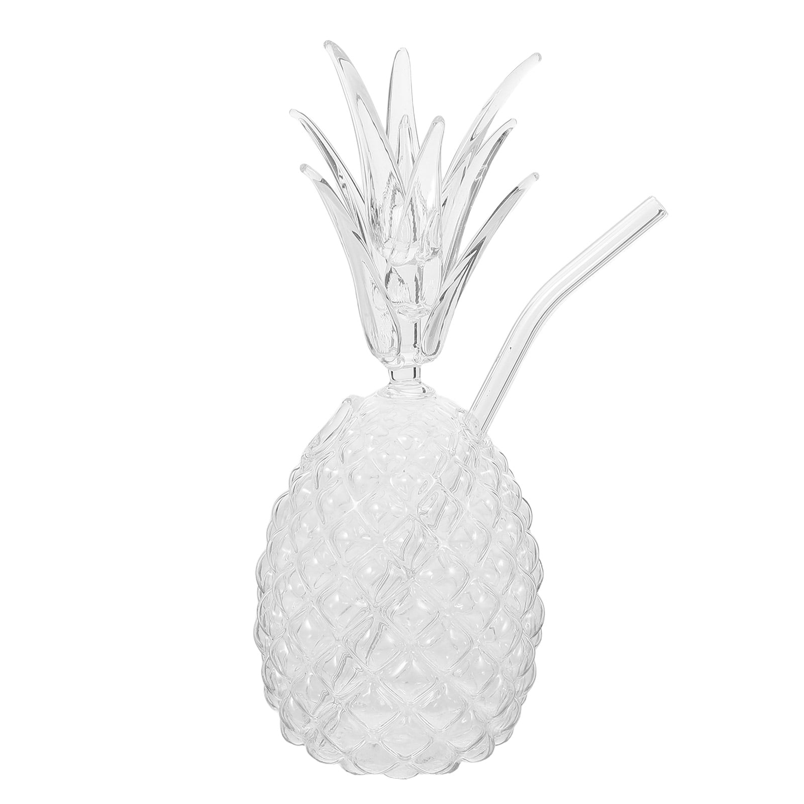 WORGEOUS Pineapple Shaped Glass Drink Cup Embossed Glassware For ...
