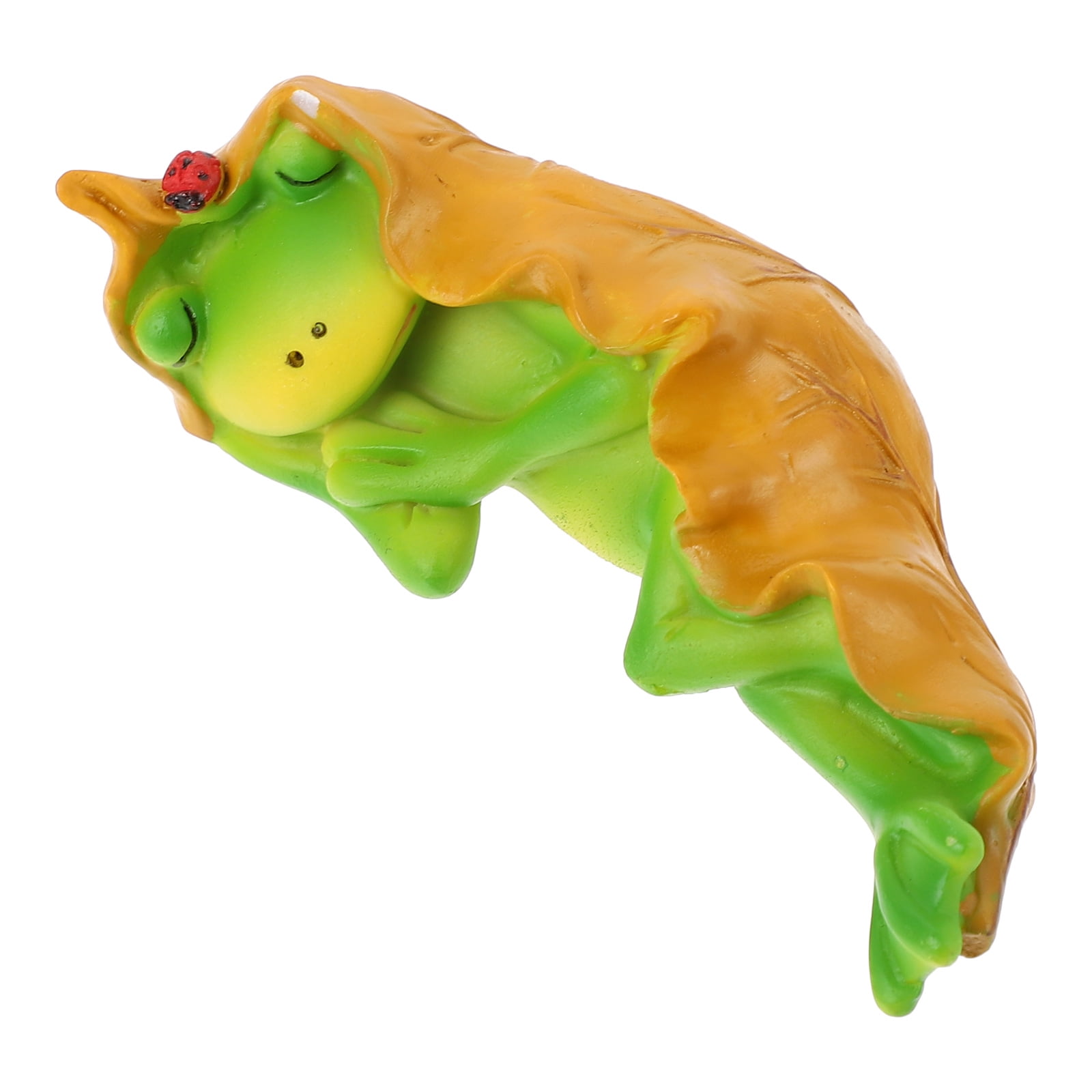 WORGEOUS Planter Bulb Sleeping Frog Ornament Practical Garden Decor ...