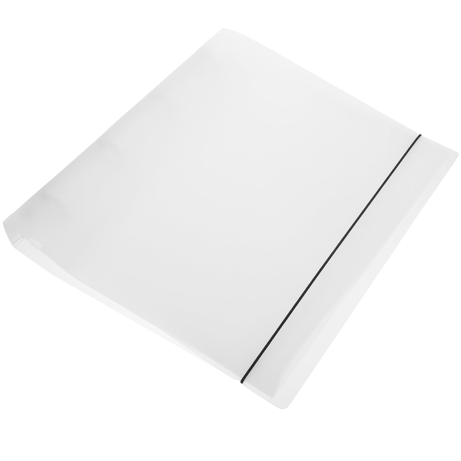 WORGEOUS Plastic File Holder Convenient Document Pocket White Folders ...