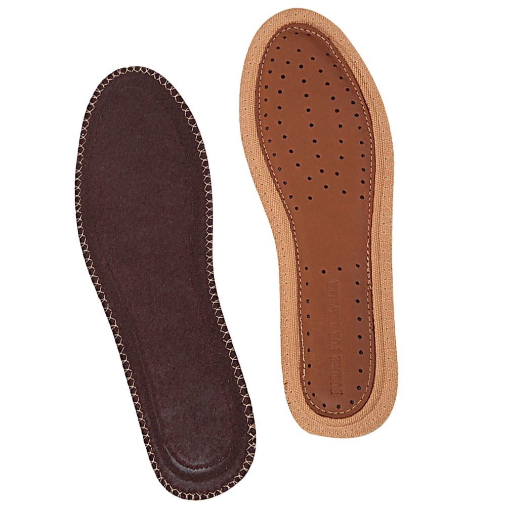 GOOHOCHY Bamboo Charcoal Leather Insoles for Shoe Use with ...