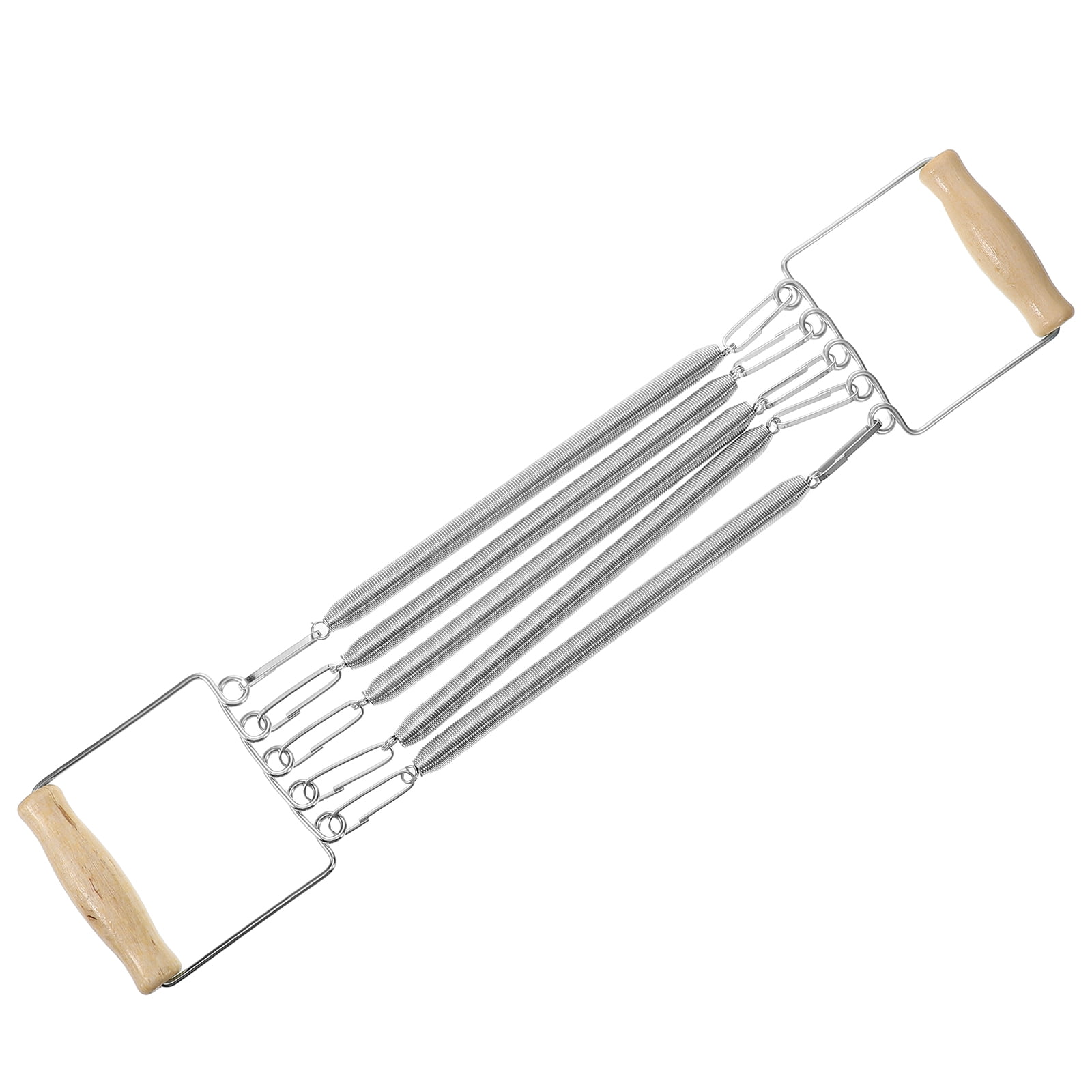 WORGEOUS Portable Chest Expander with Wooden Handle and Removable ...