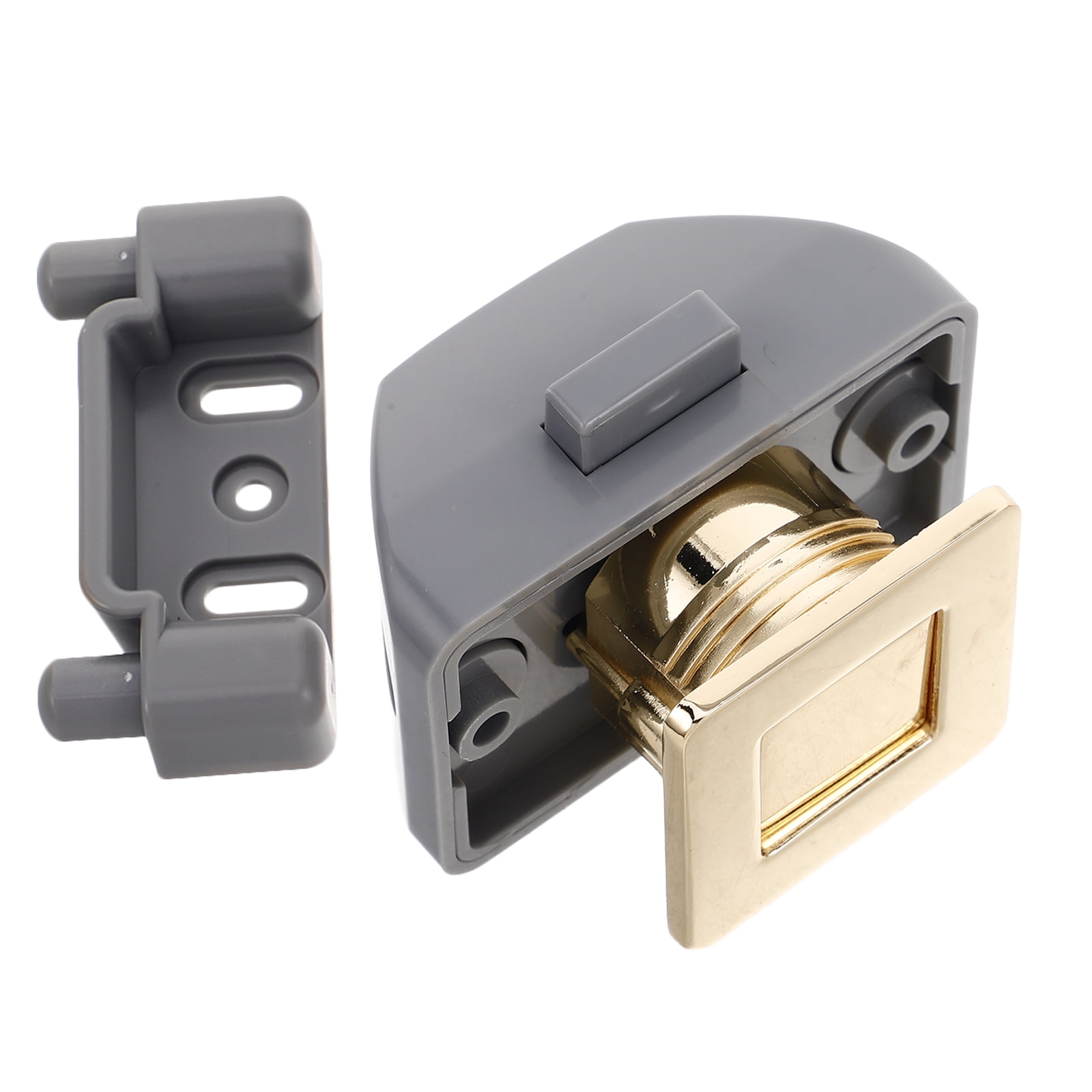 WORGEOUS Push Button Catch Lock Drawer Cabinet Door Keyless Latch Knob For Catamaran Camper Rv ...