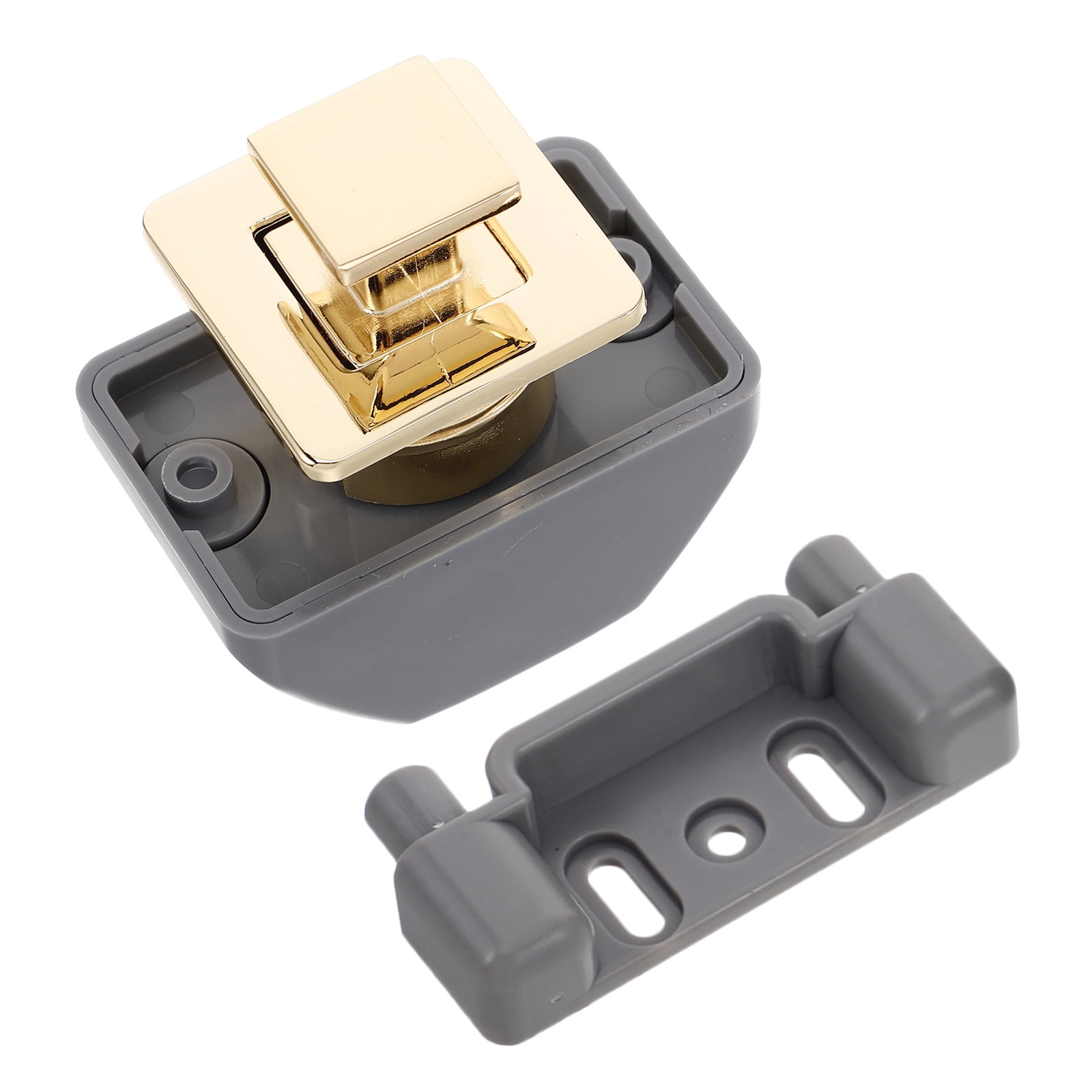 WORGEOUS Push Button Catch Lock Drawer Cabinet Door Keyless Latch Knob ...