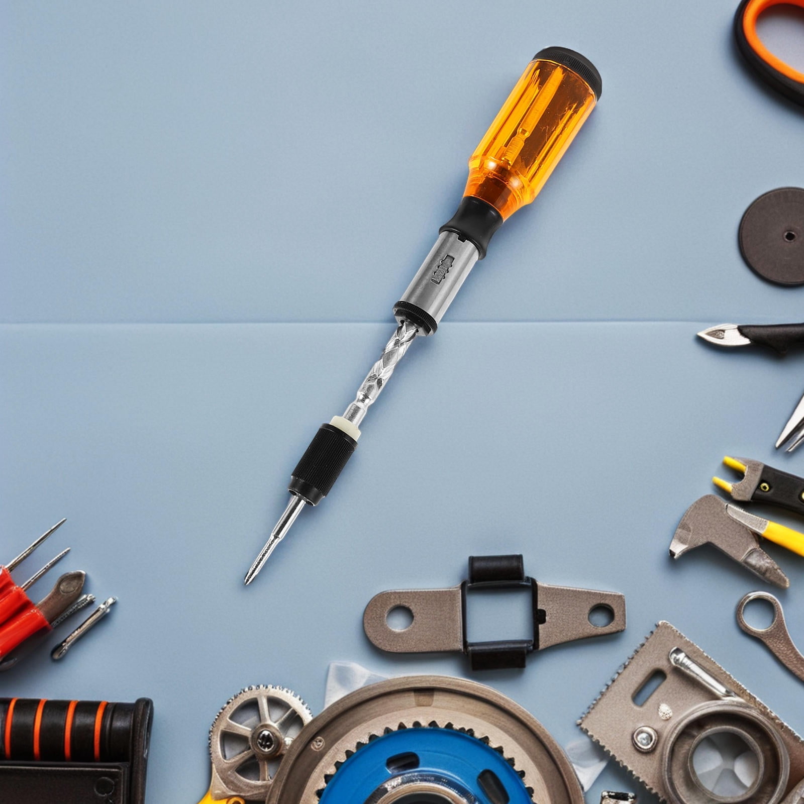 WORGEOUS Push Pull Ratchet Screwdriver Semi Automatic Adjustment Spiral ...