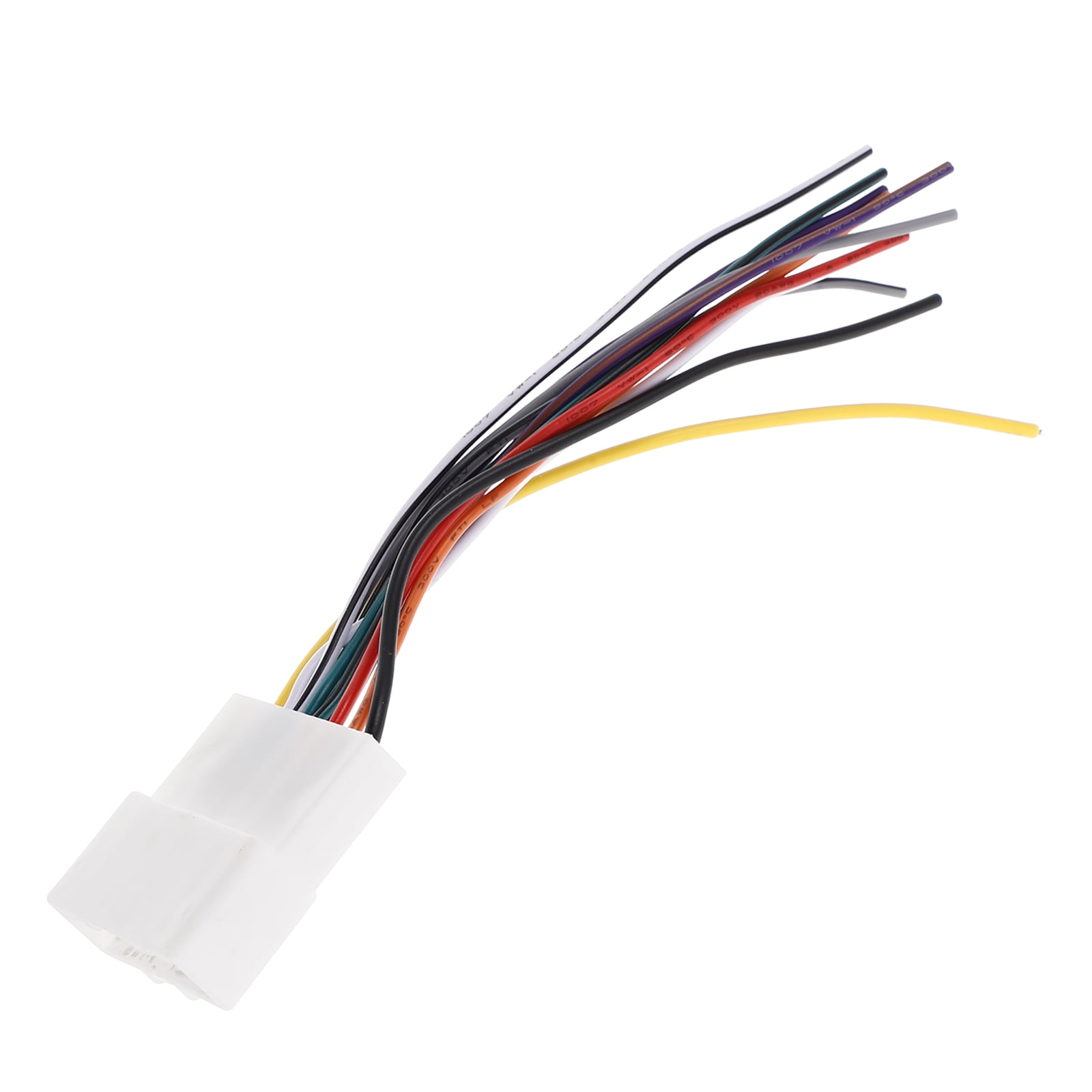 WORGEOUS Radio Wire Harness Adapter Connector Replacement Stereo Cable ...