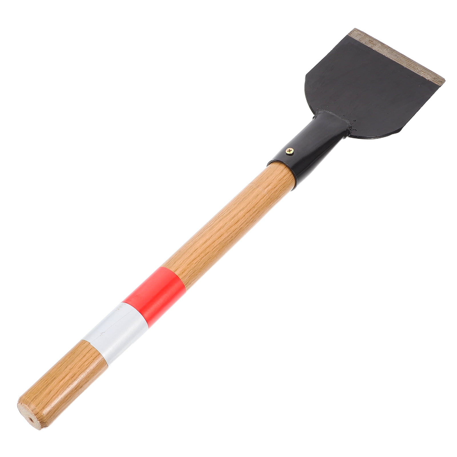 WORGEOUS Railway Snow Shovel with Long Wooden Handle Metal Scraper Snow ...