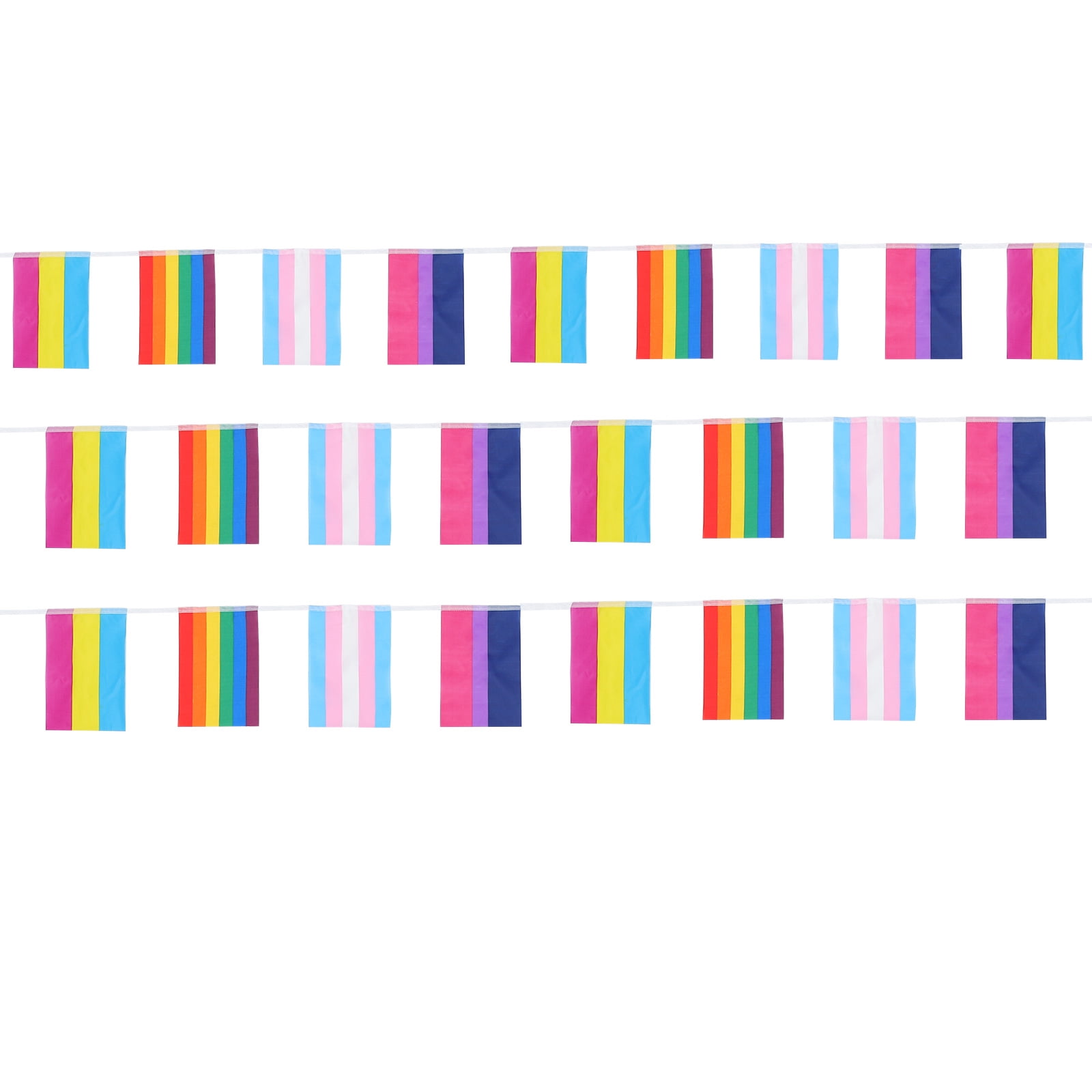 WORGEOUS Rainbow String Flag Banner Decorative Gay Pride Rainbow String ...