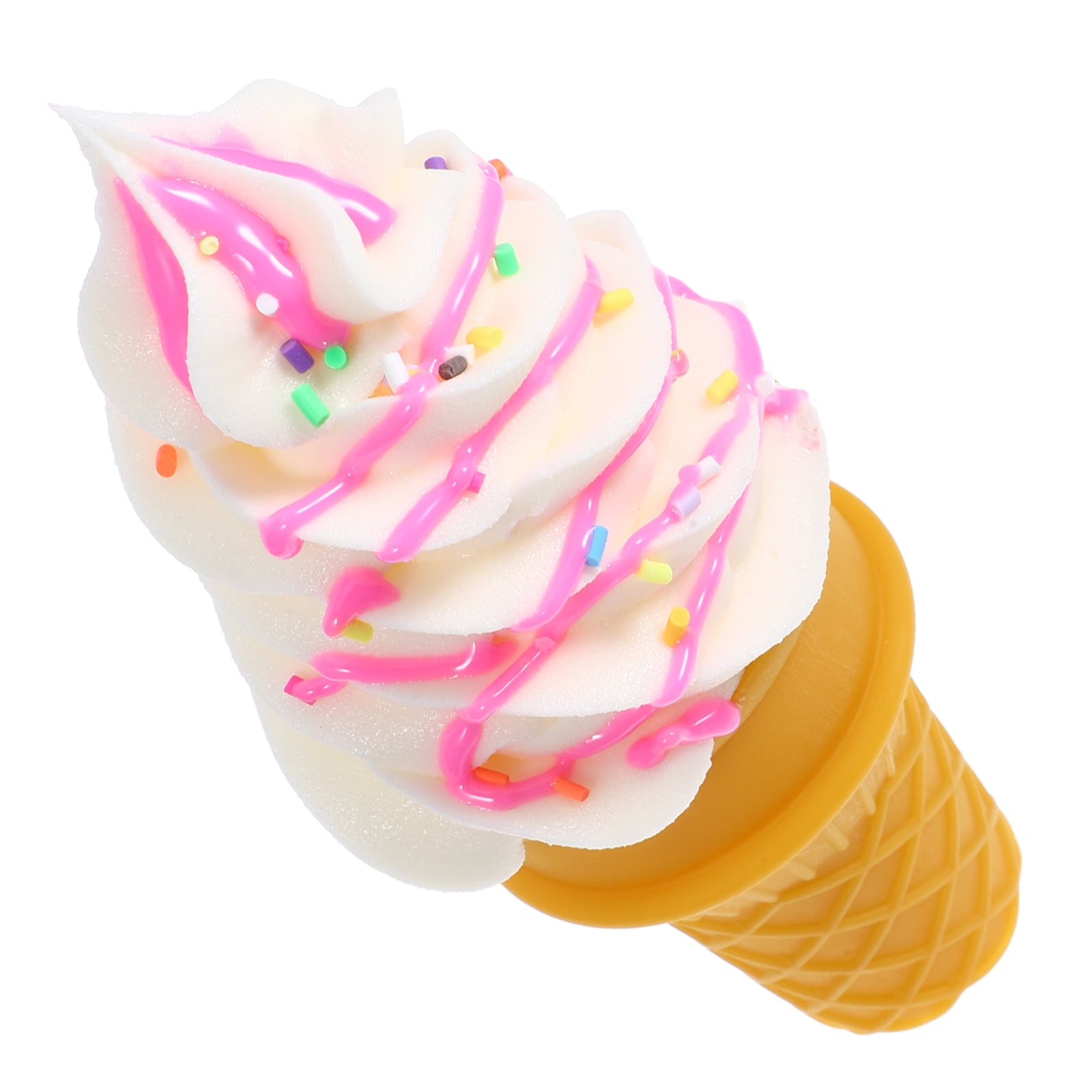 WORGEOUS Realistic Ice Cream Cone Model Photo Prop Shop Window Display ...