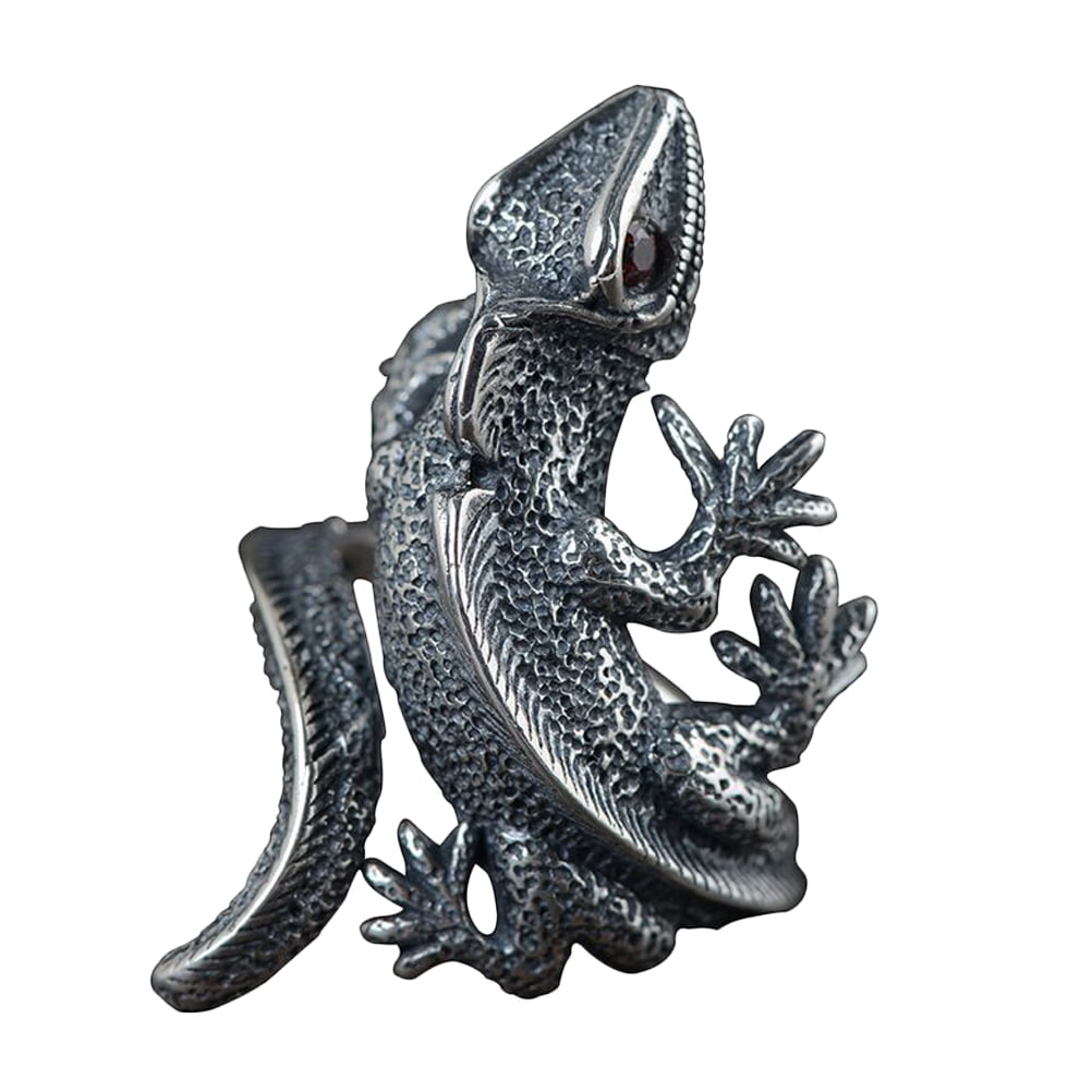 WORGEOUS Red-Eyed Lizard Ring Armor Vintage Rings for Headbands Men ...