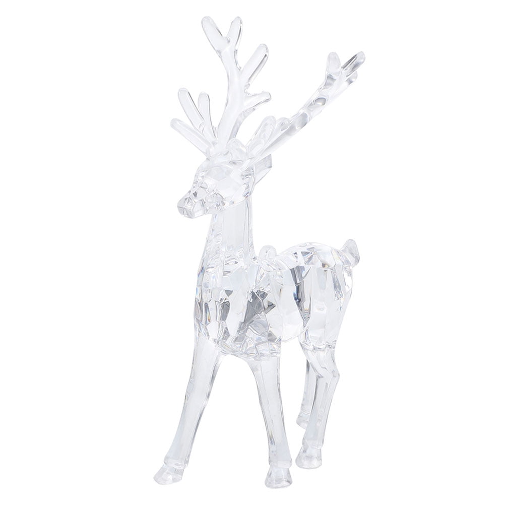 WORGEOUS Reindeer Figurines Christmas Decor Artificial Tail Toy ...
