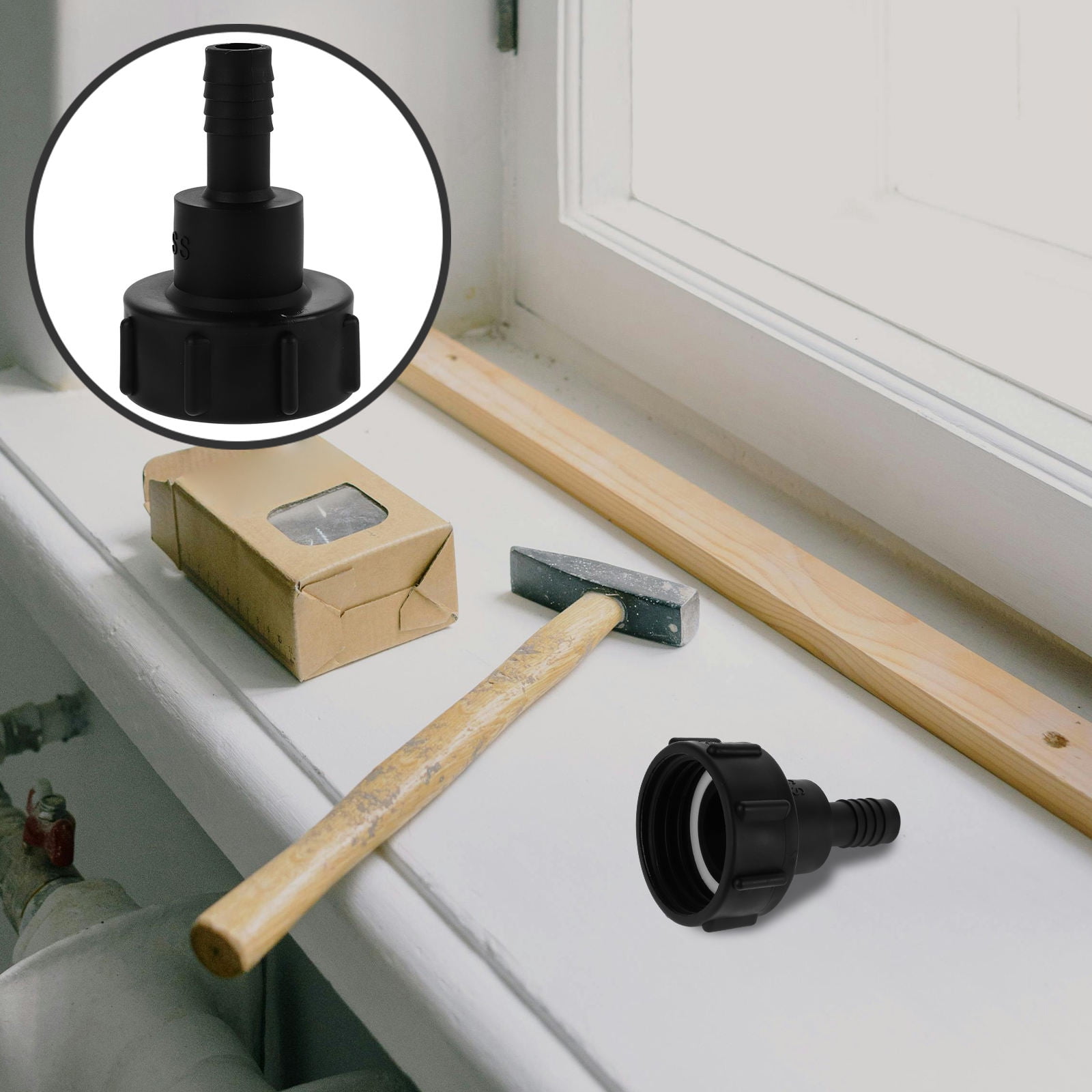 BRIGHTFUFU IBC Tote Tank Water Connector 1Pcs 4.13X4.13X2.76In ...