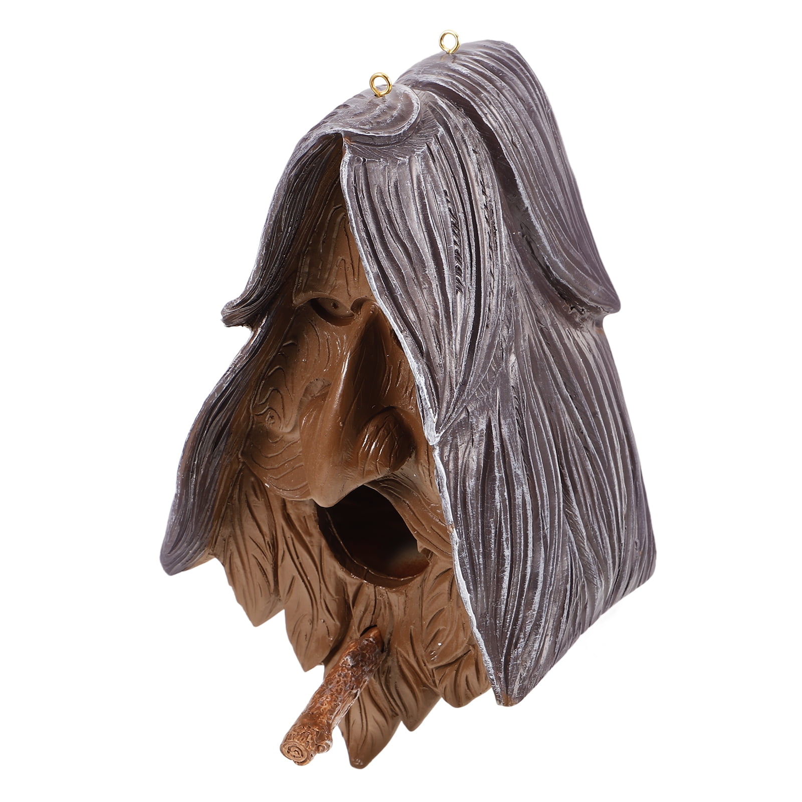 WORGEOUS Resin Bird House Sturdy Garden Bird Hut Hanging Bird House ...