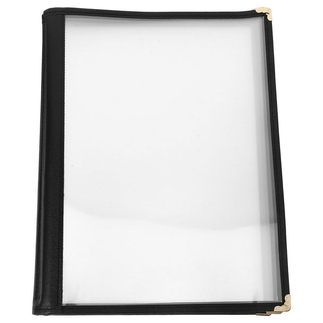 WORGEOUS Restaurant Menu Cover Menu Holder Clear Transparent Menu Cover ...