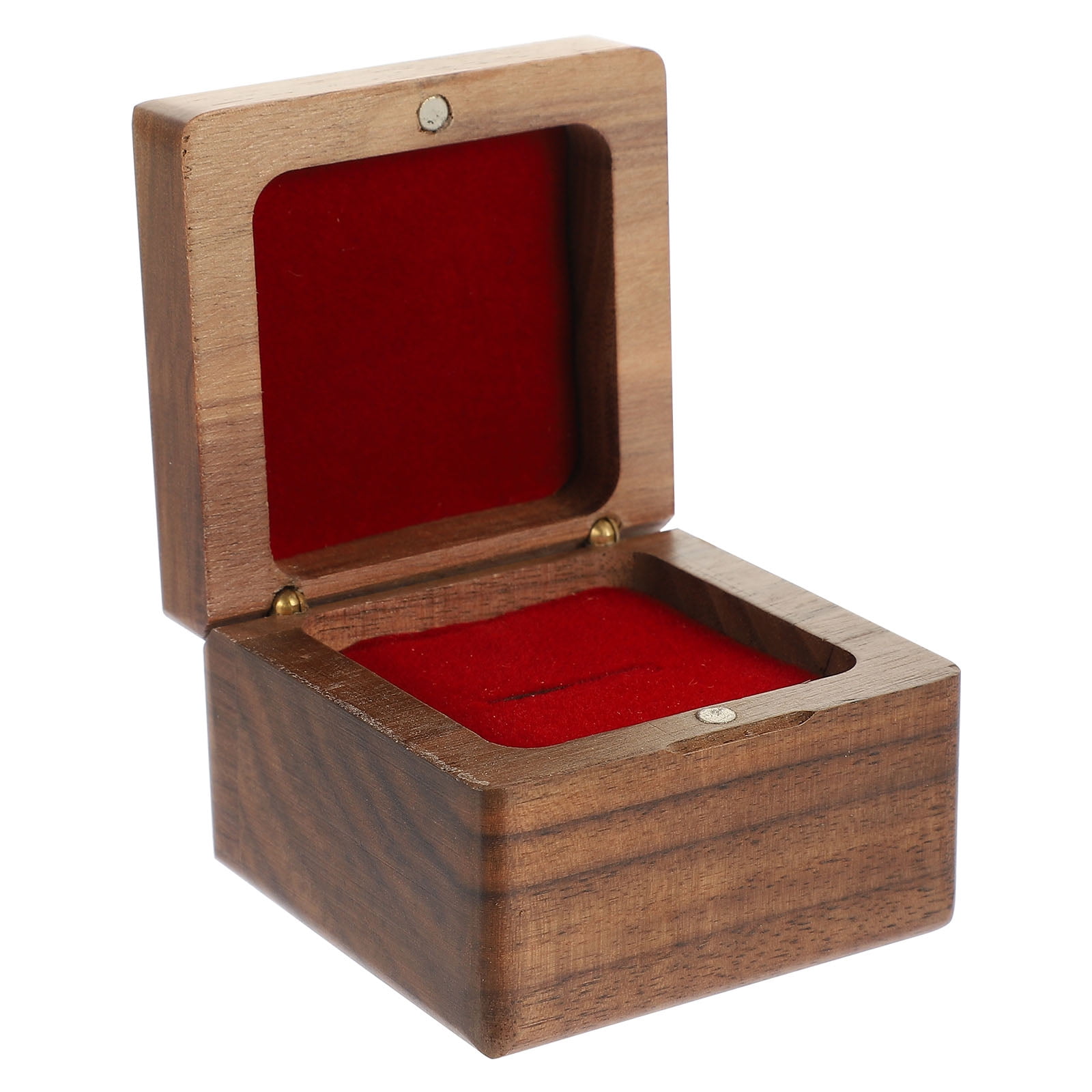 WORGEOUS Ring Boxes for Jewellery Sizer Velvet Ring Boxes Walnut Ring ...
