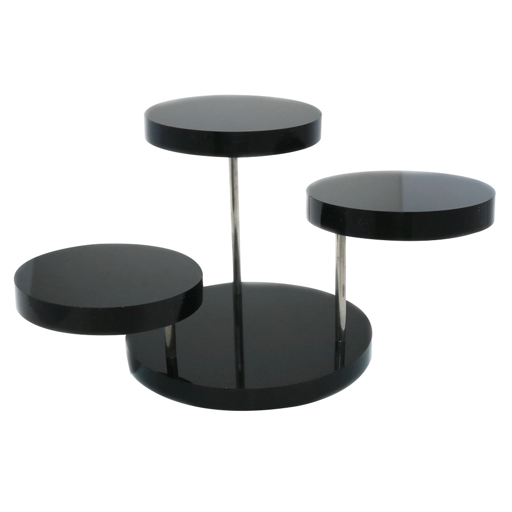 WORGEOUS Ring Display Stand Tumbler Spinner Jewelry Tray Trays Black ...