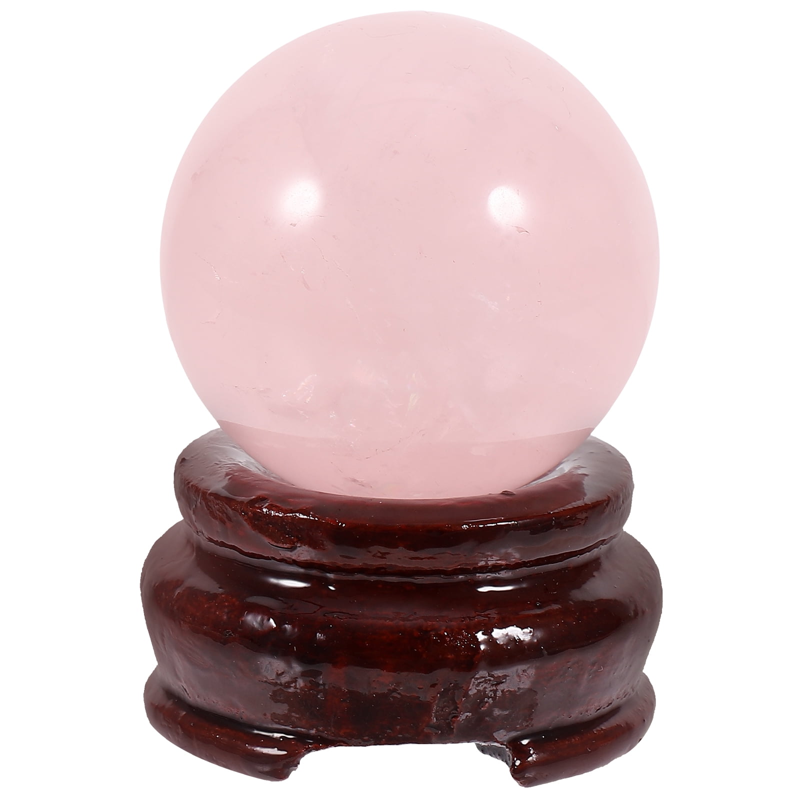 WORGEOUS Rose Sphere with Base Stone Desktop Meditation Decor for Home ...
