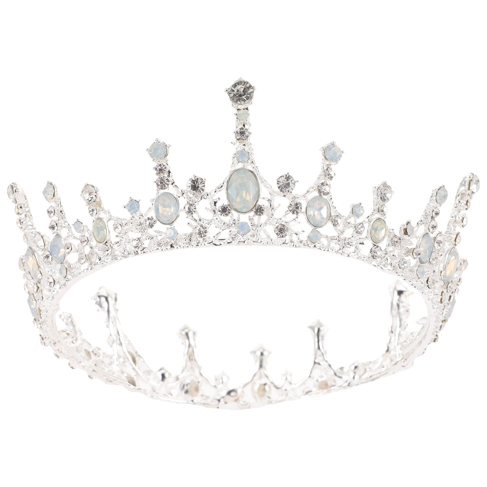 WORGEOUS Round Crown Bridal Headpieces Baroque Hair Accessories ...