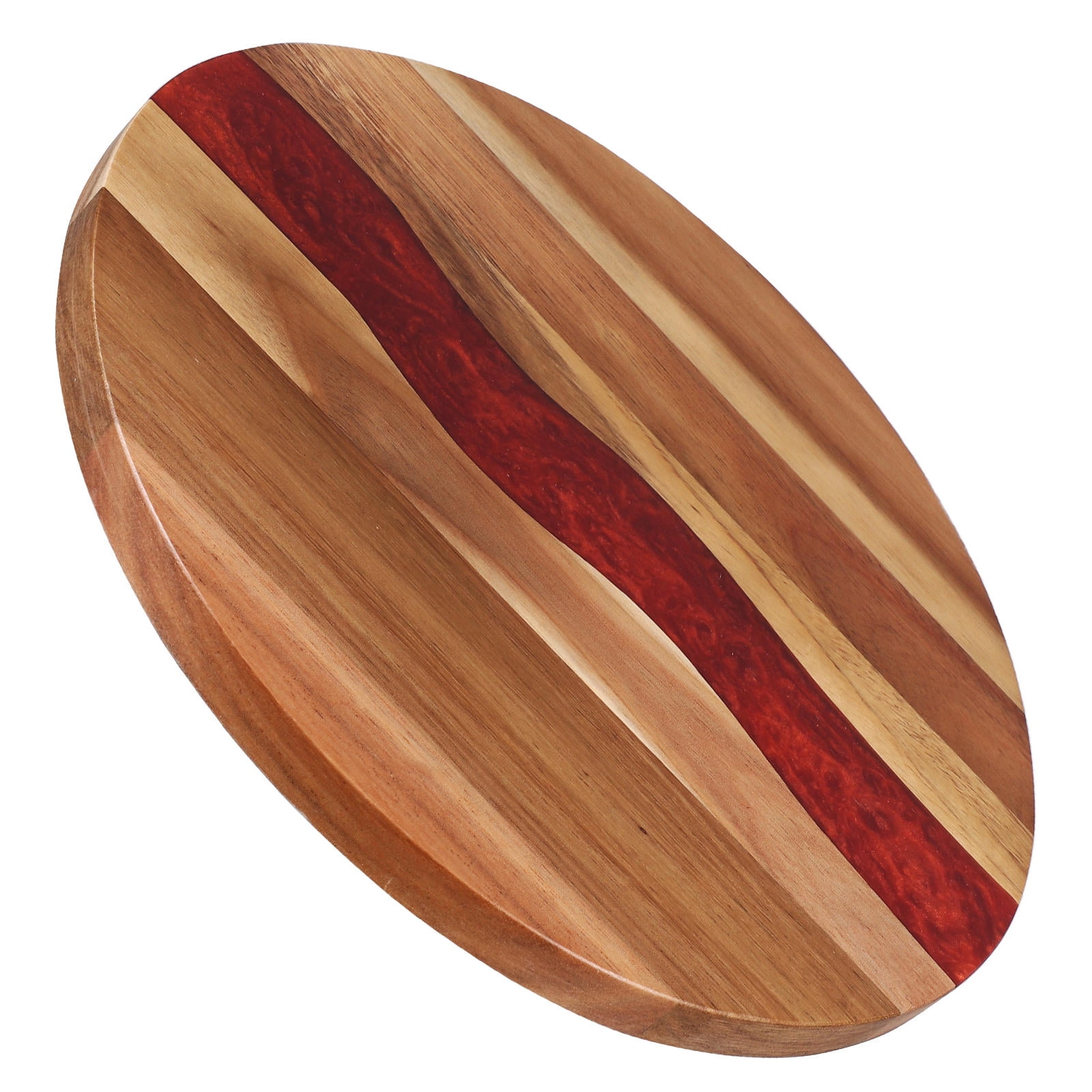 WORGEOUS Round Wood Cutting Board Multi-Functional Kitchen Chopping ...