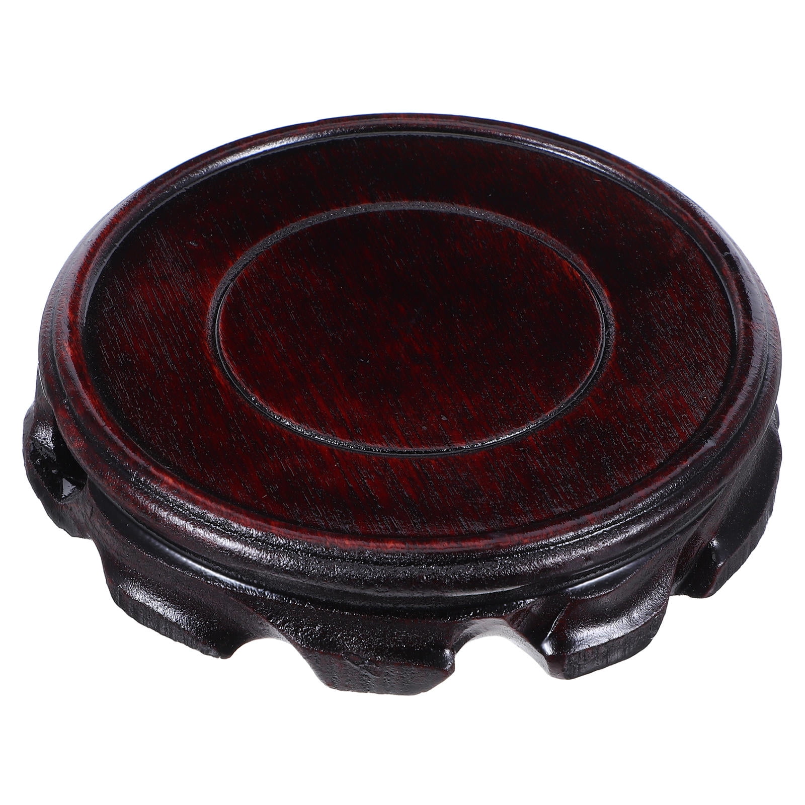 WORGEOUS Round Wooden Display Stand for Teapots Indoor Plant Support ...