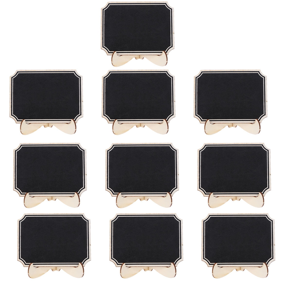 WORGEOUS SUPVOX 10pcs Mini Chalkboards with Support Message Board Signs ...