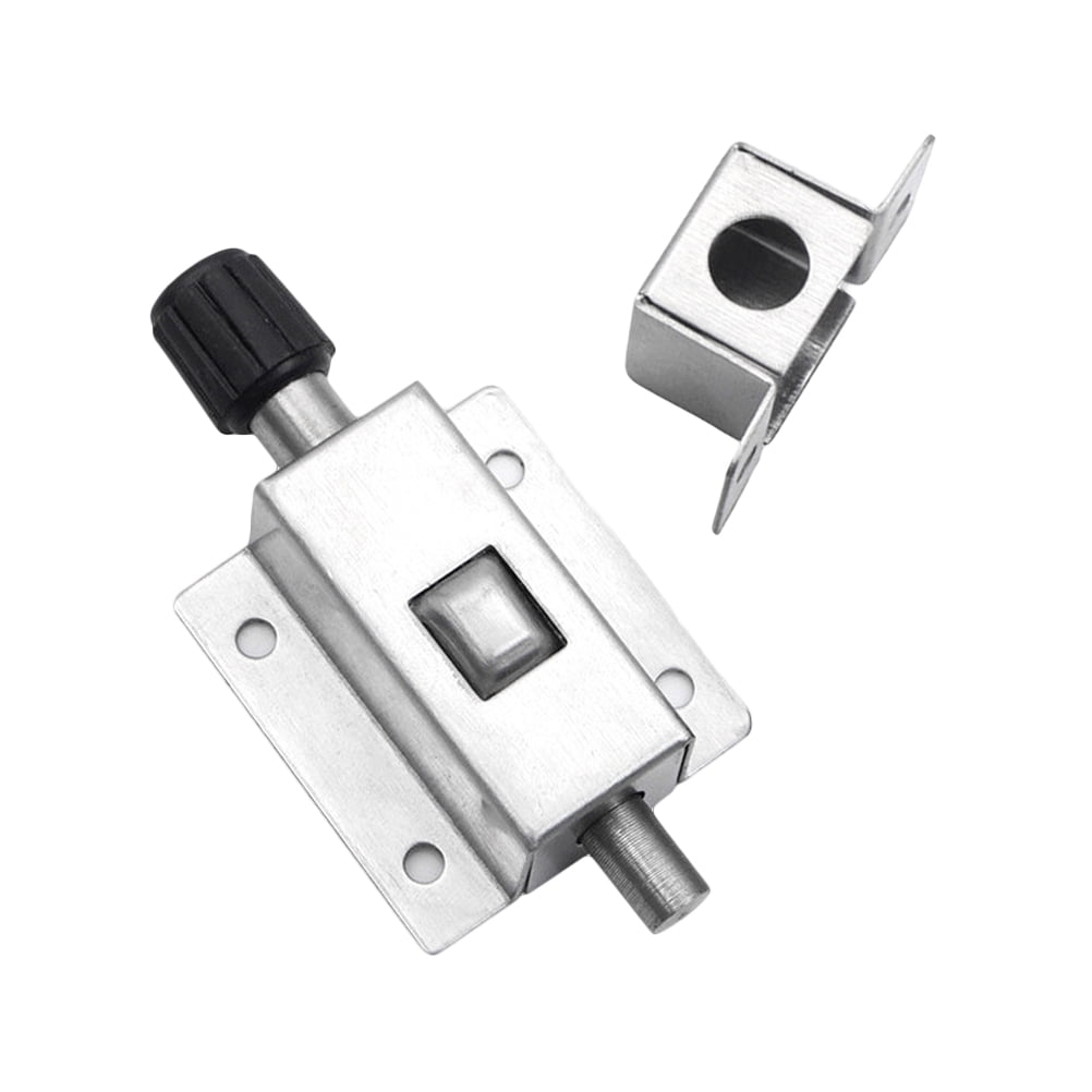 GOOHOCHY Stainless Steel Automatic Door Latch for Home Use Durable Silver Color 1 Set - Walmart.com