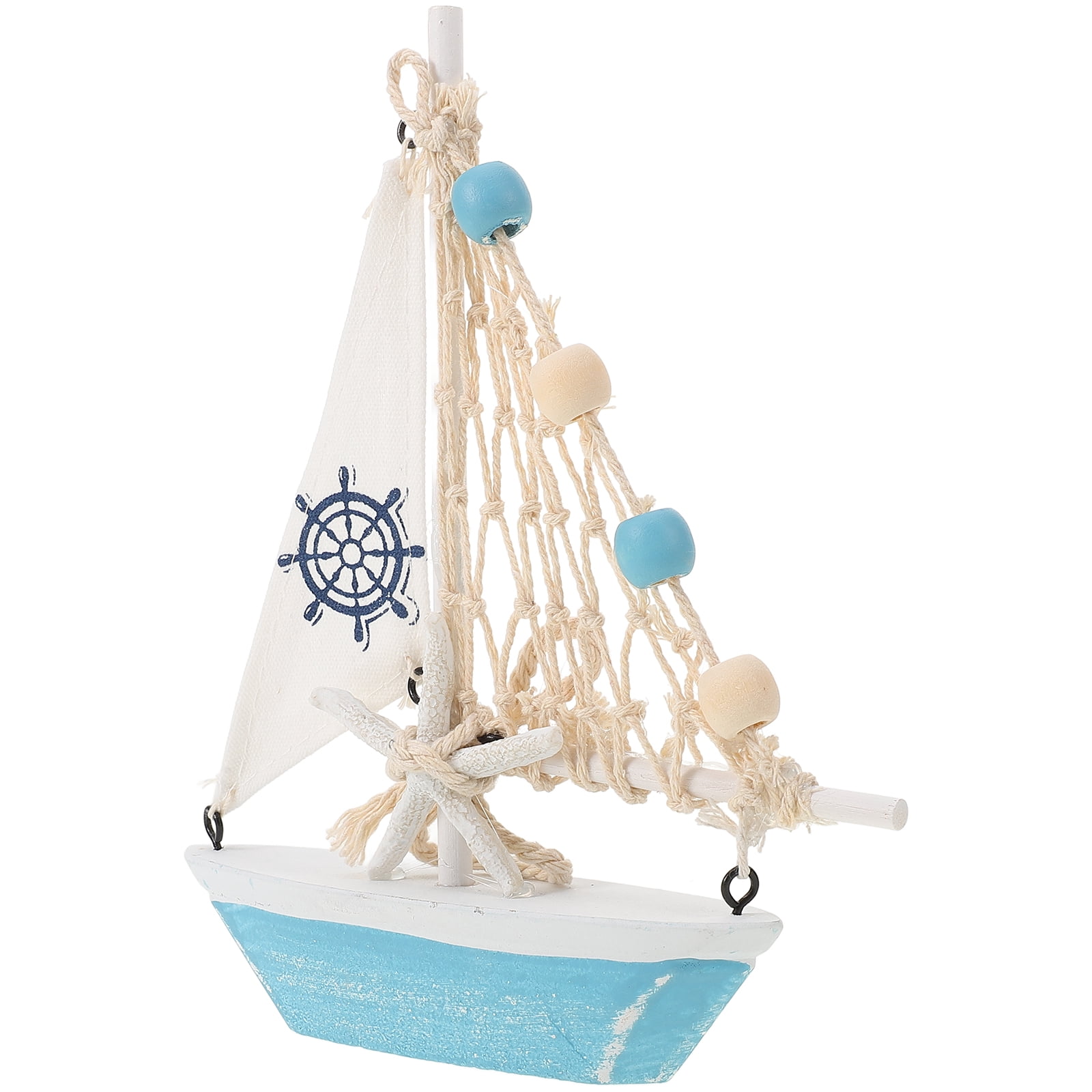 WORGEOUS Sailboat Model Nautical Decor Tabletop Art Decoration Sailboat ...