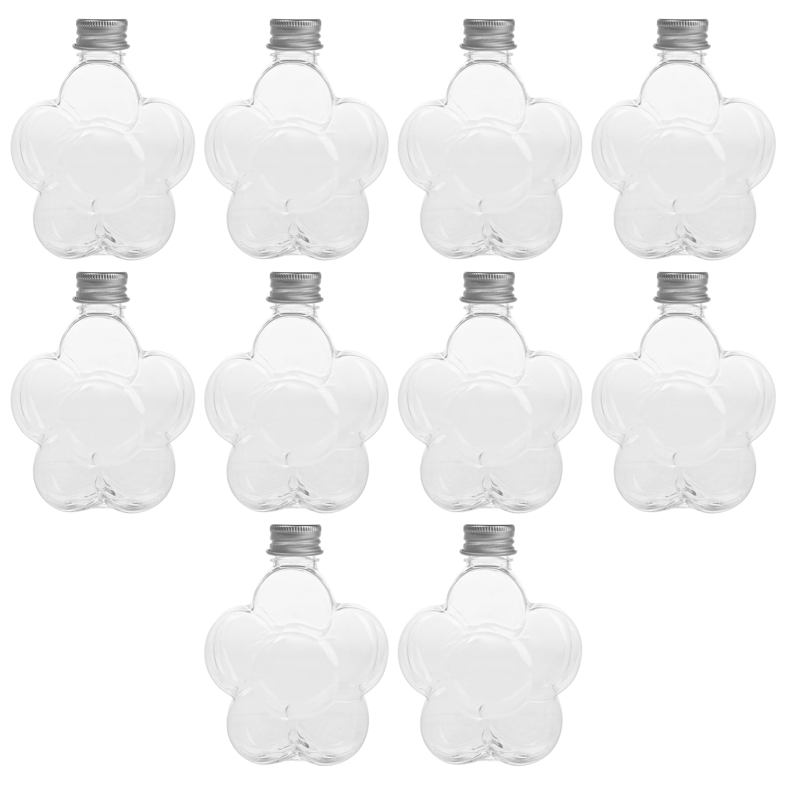 WORGEOUS Sand Art Container 10pcs Mini Plastic Bottle Star Shaped Clear ...