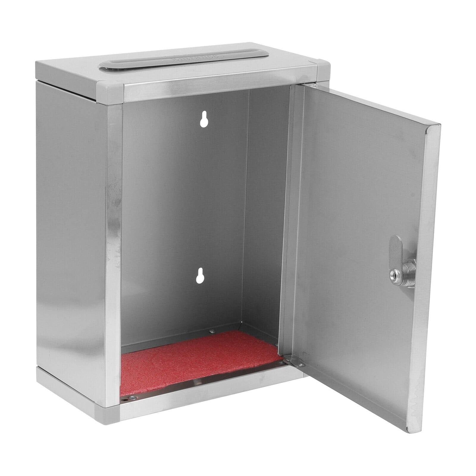 Mobutofu Locking Letter Case Silver Mail Storage Public Place Use 1Set ...